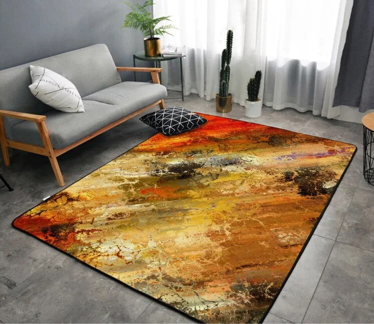 Colorful Visual Printing Carpets for Living Room Bedroom Large Area Rug ...