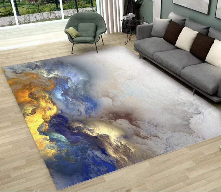 Colorful Visual Printing Carpets for Living Room Bedroom Large Area Rug ...