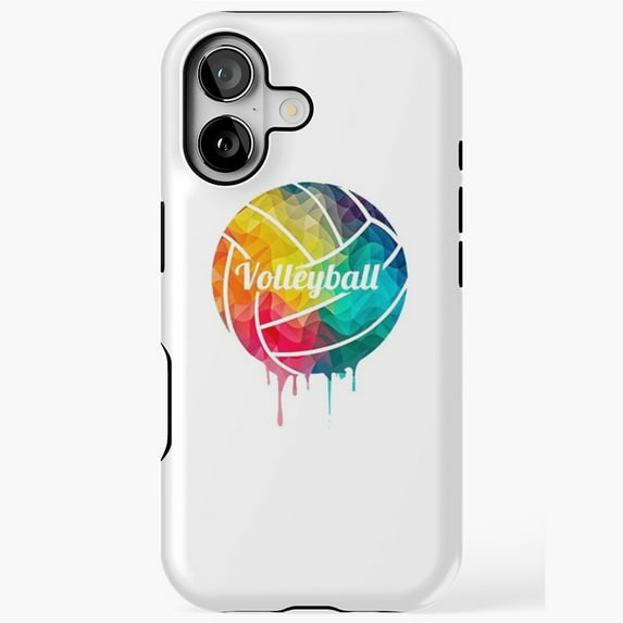 Colorful Volleyball Ball Print Design iPhone 17 16 15 14 13 12 11 Pro ...