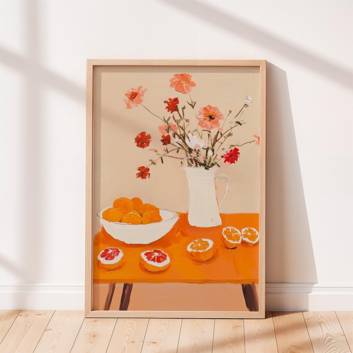 Colorful Wall Art Poster, Citrus On The Table, Orange Citrus Poster ...
