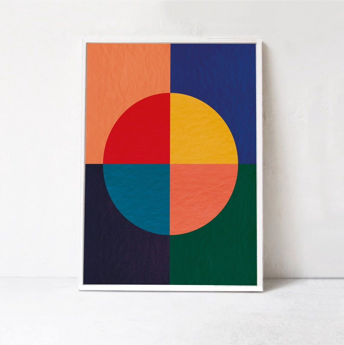 Colorful Wall Art Print: Abstract Able Print, Contemporary Poster Art ...