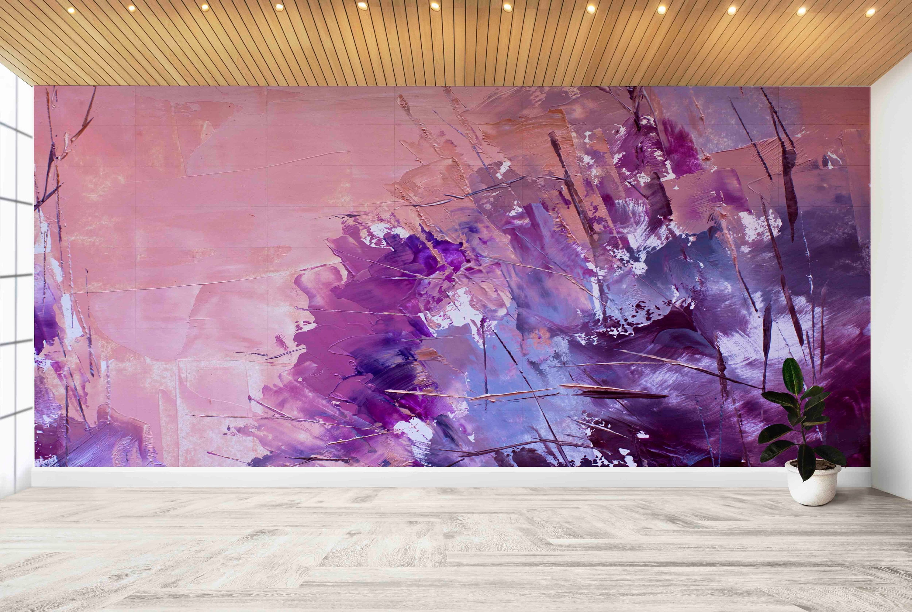 Colorful Wall Painting, 3d Wallpaper, Abstract Wall Decor, Custom ...