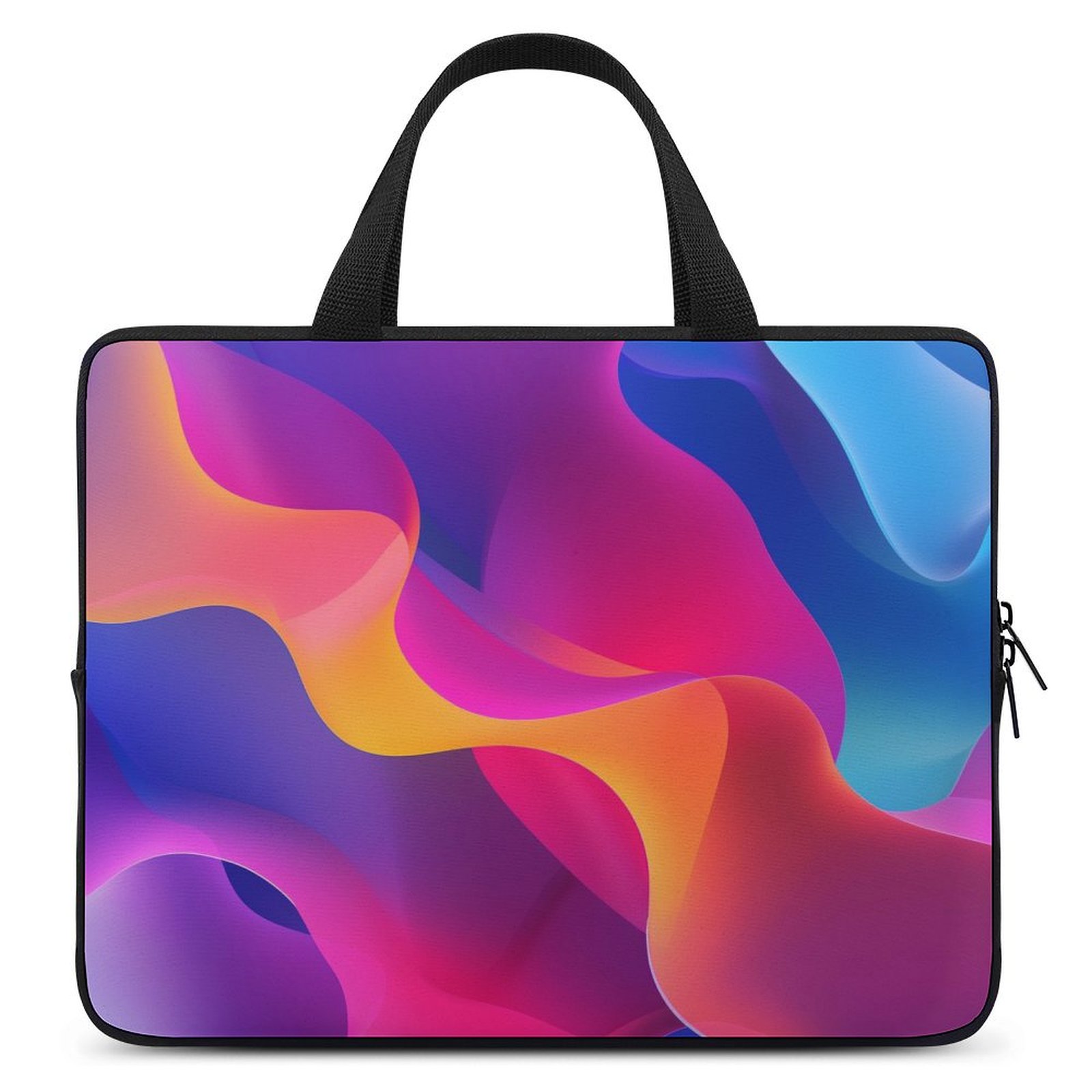 Colorful Wave Gradient Laptop Bag Women Man 10 12 13 15 17 Inch Office ...