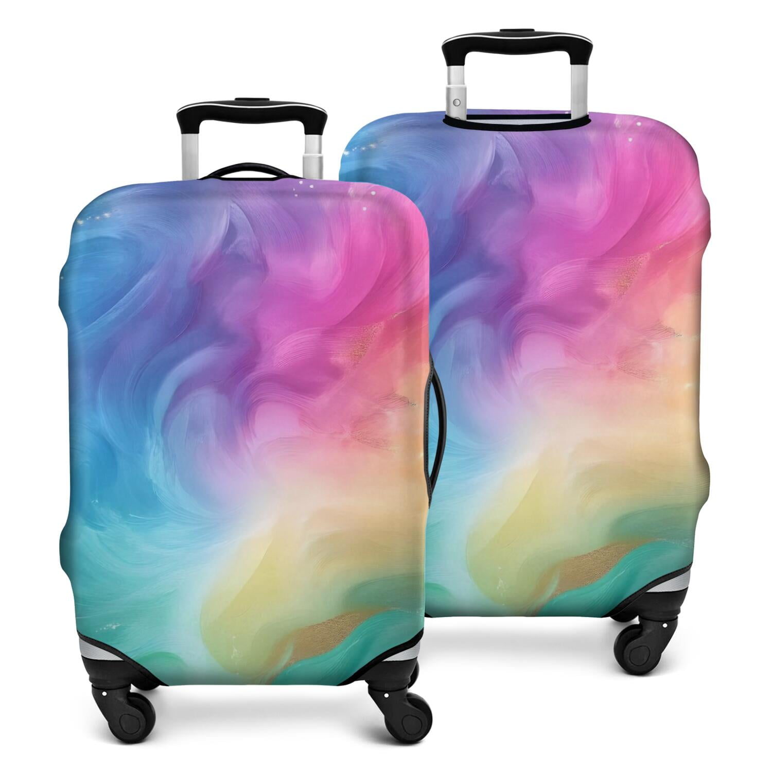 Colorful Wave Pattern Luggage Cover Fashion Suitcase Cover Baggage ...