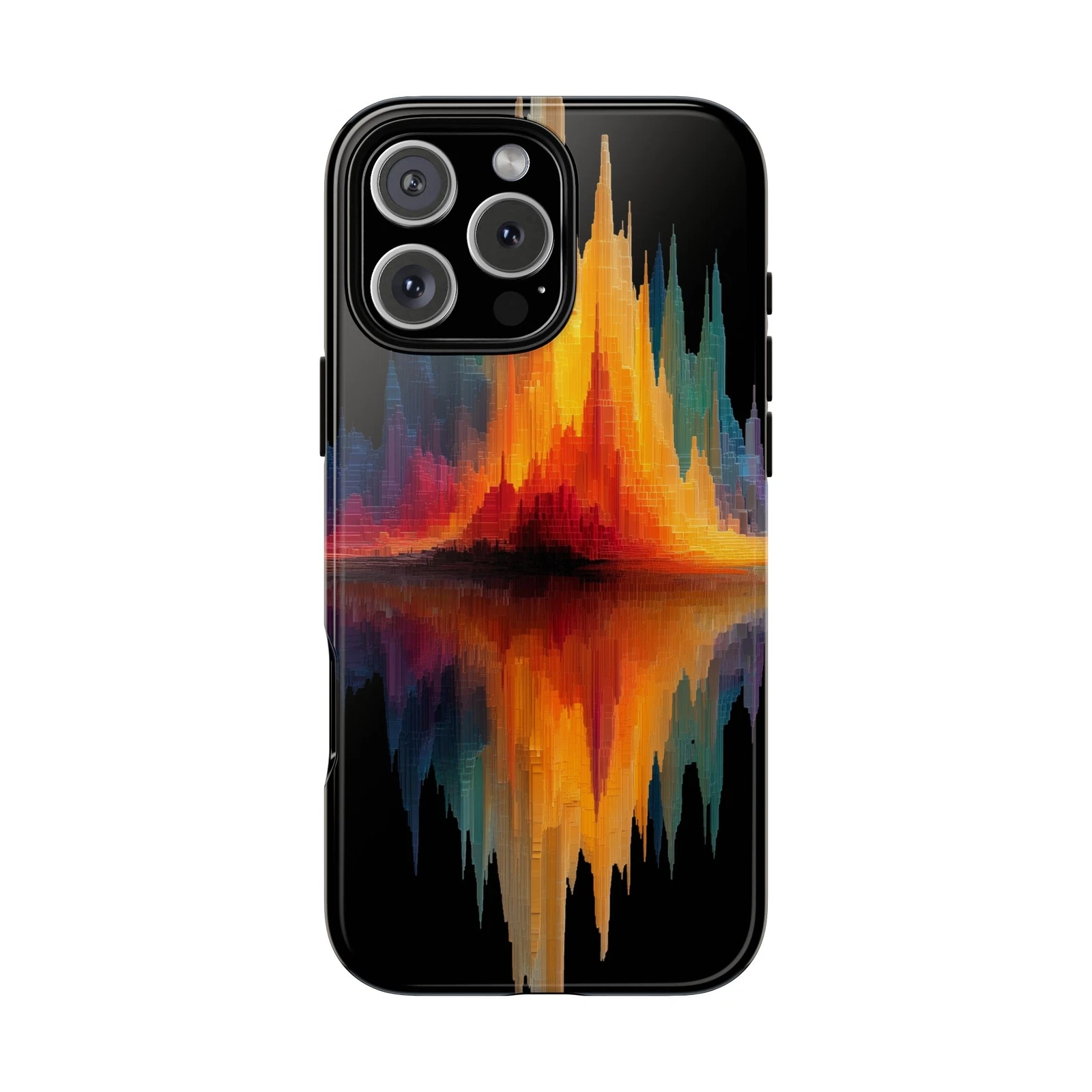 Colorful Waveform Soundwave Pattern Case for iPhone 17 to 11 Pro Max ...