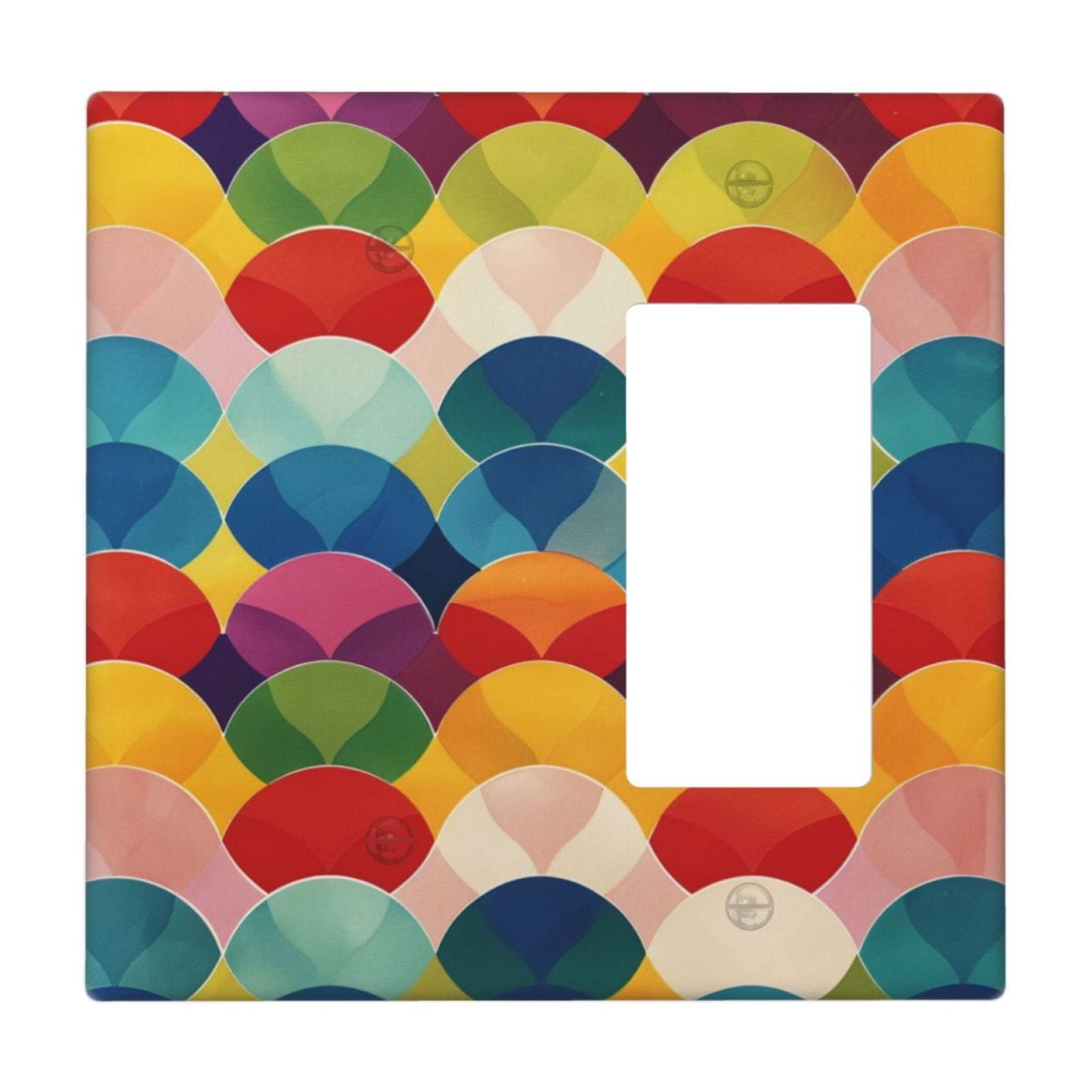 Colorful Waves Vibrant Dynamic Switch Cover Decorative Wall Plate / 2 ...