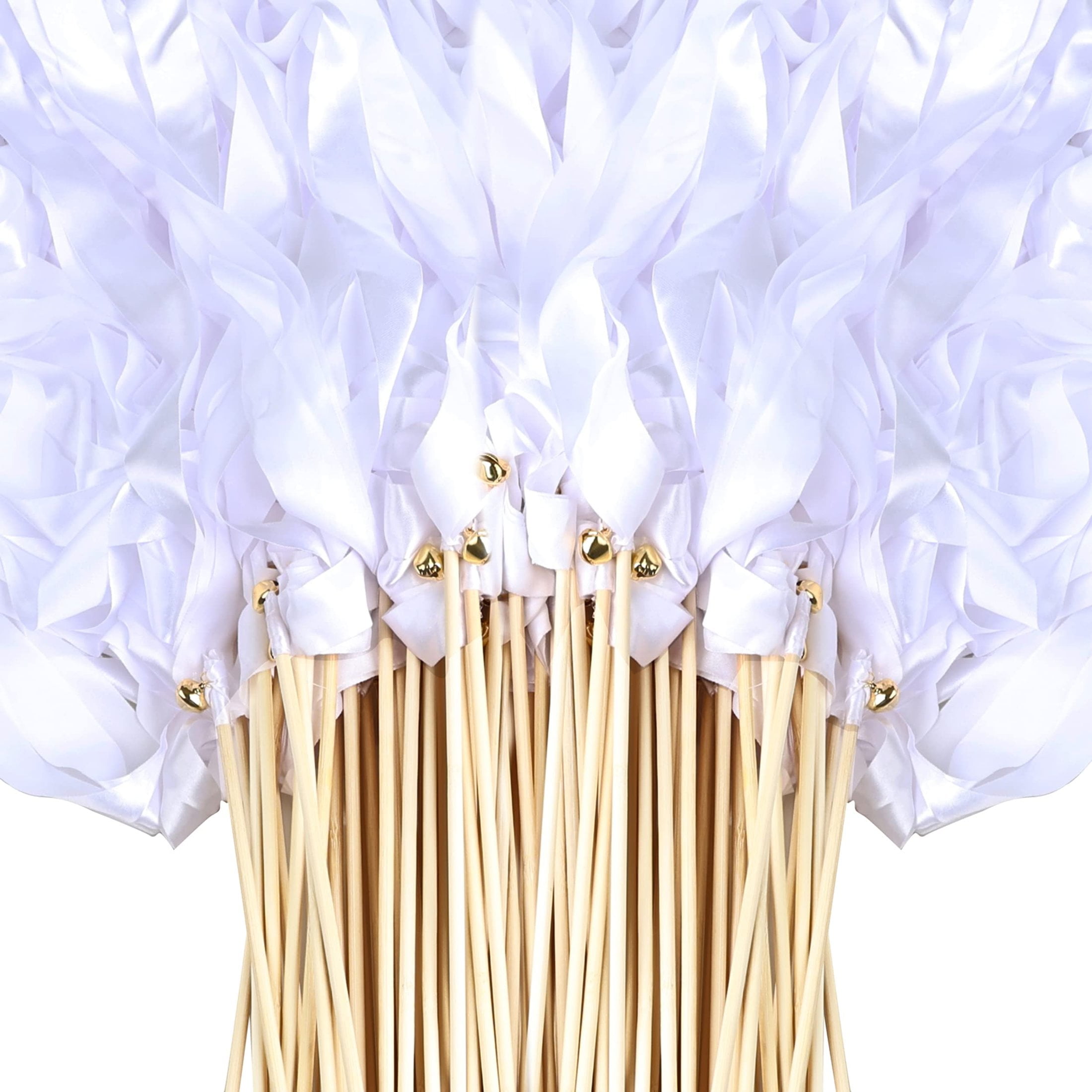 Colorful Wedding Ribbon Bells Set - 60 Pieces Streamer Sticks for ...