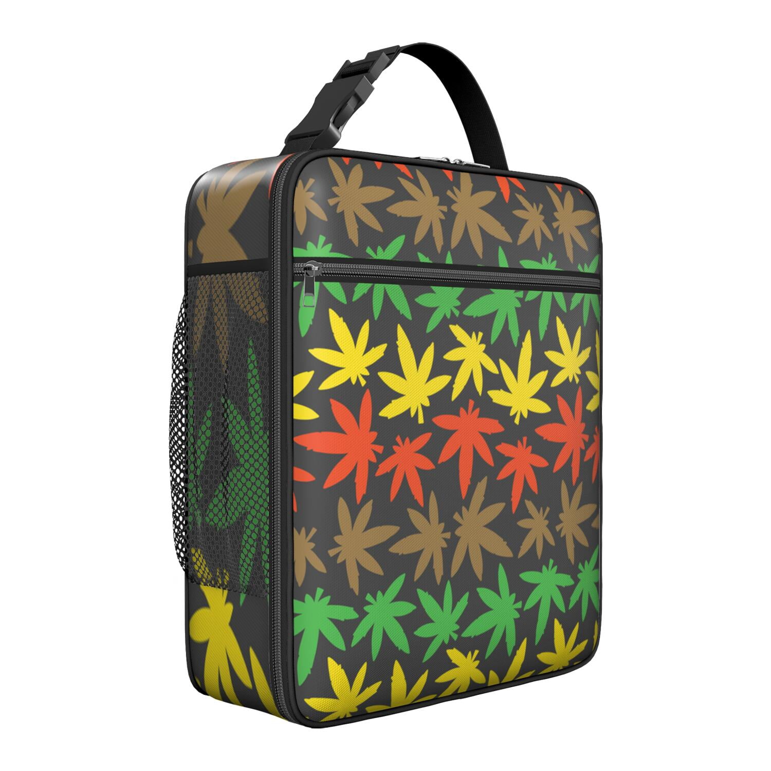 Colorful Weed Leaf Insulated Lunch Bag – Rasta Marijuana Leaf and ...
