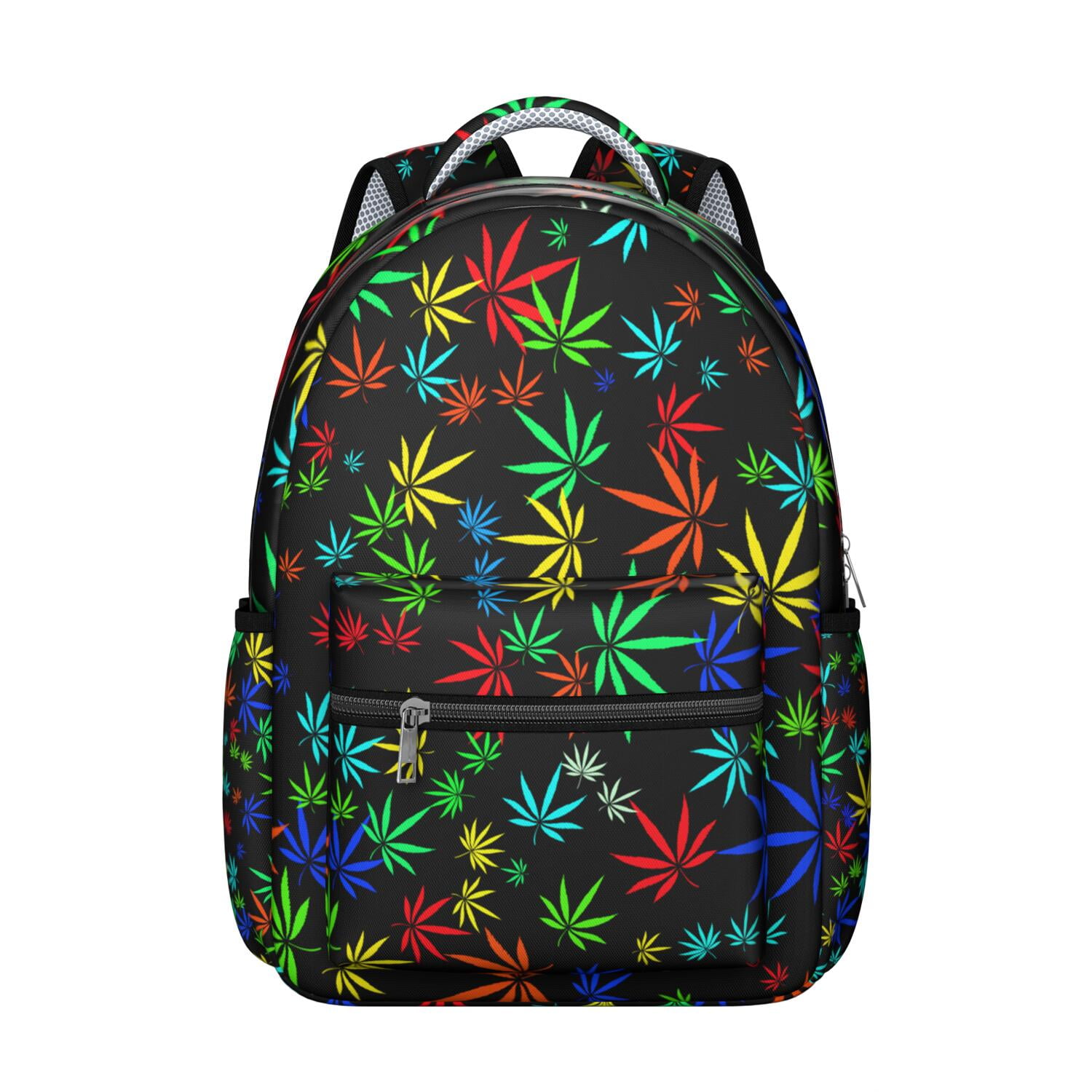 Colorful Weed Minimalist Backpack - Waterproof Ergonomic Daypack for ...