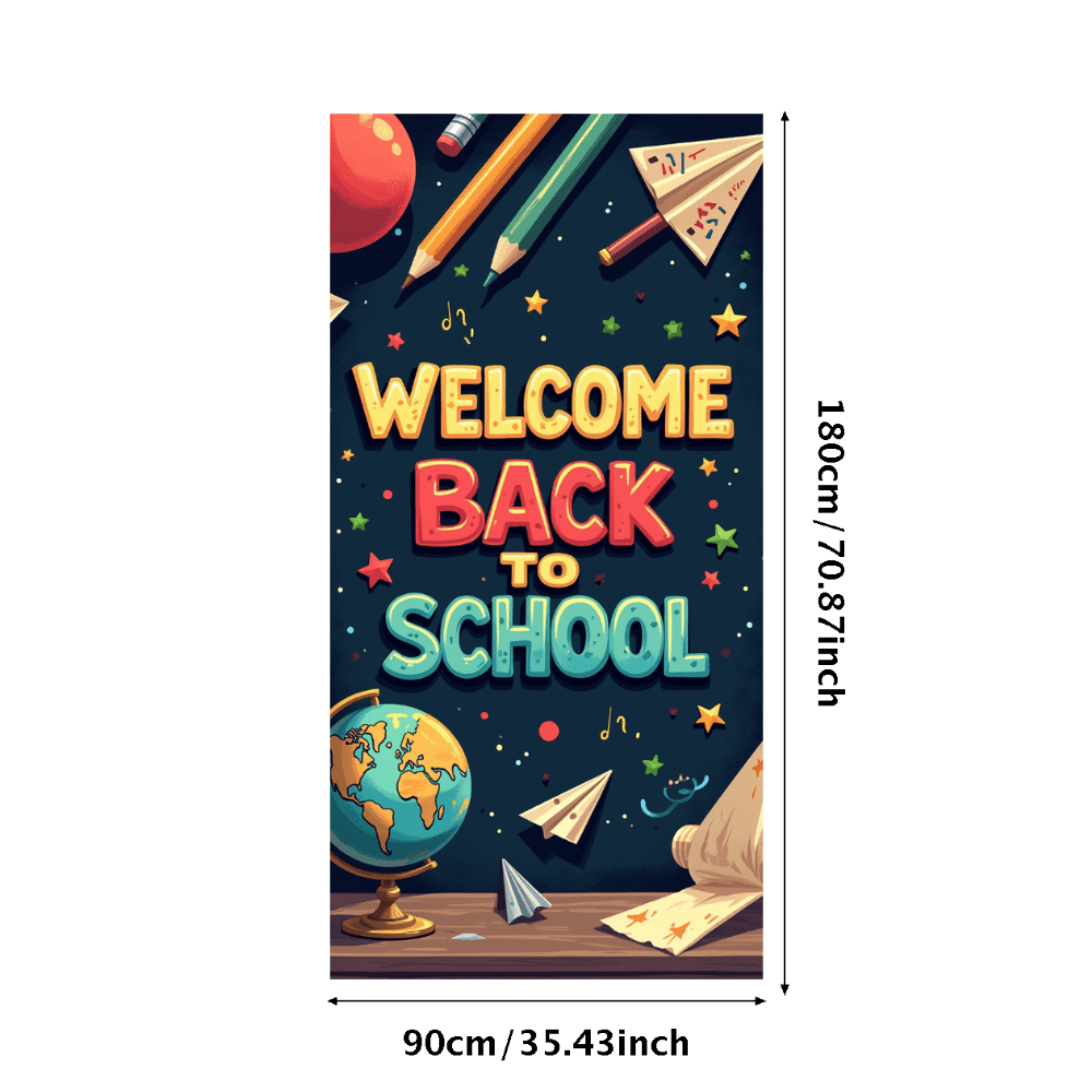 Colorful Welcome Back to School Banner Background Party Decorations ...