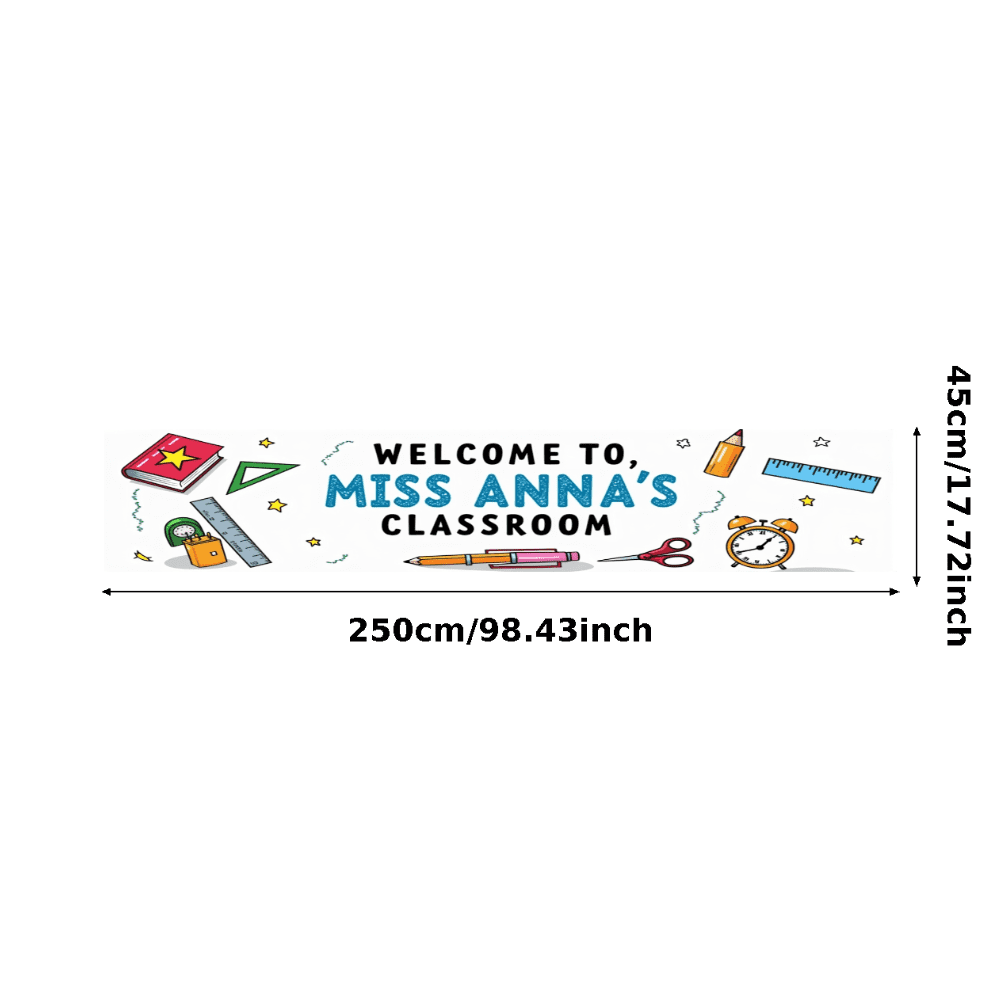 Colorful Welcome Back to School Banner Classroom Decoration Educational ...