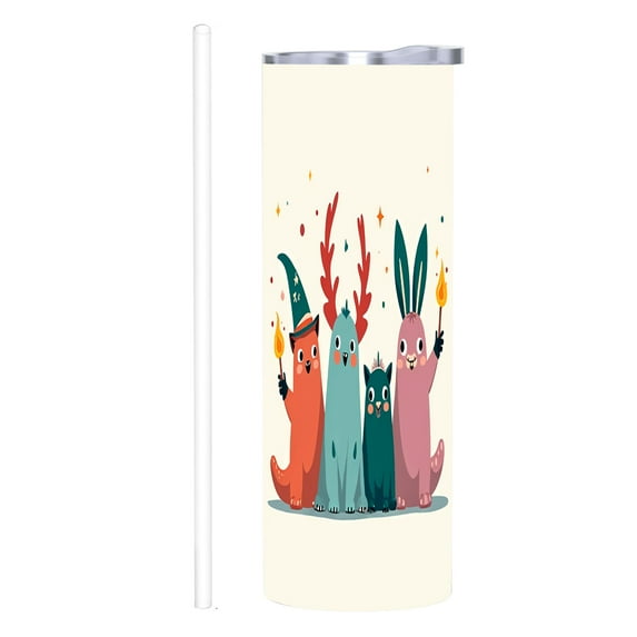 Colorful Whimsical Creatures 20 oz Stainless Steel Insulated Tumblers ...