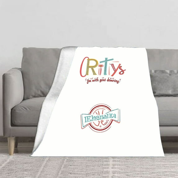 Colorful Whimsical Flannel Blanket - Soft & Cozy for Sofa Travel Bed ...