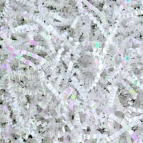 UNIQOOO 1 LB Metallic Iridescent Pink Crinkle Paper Shredded Filler ...