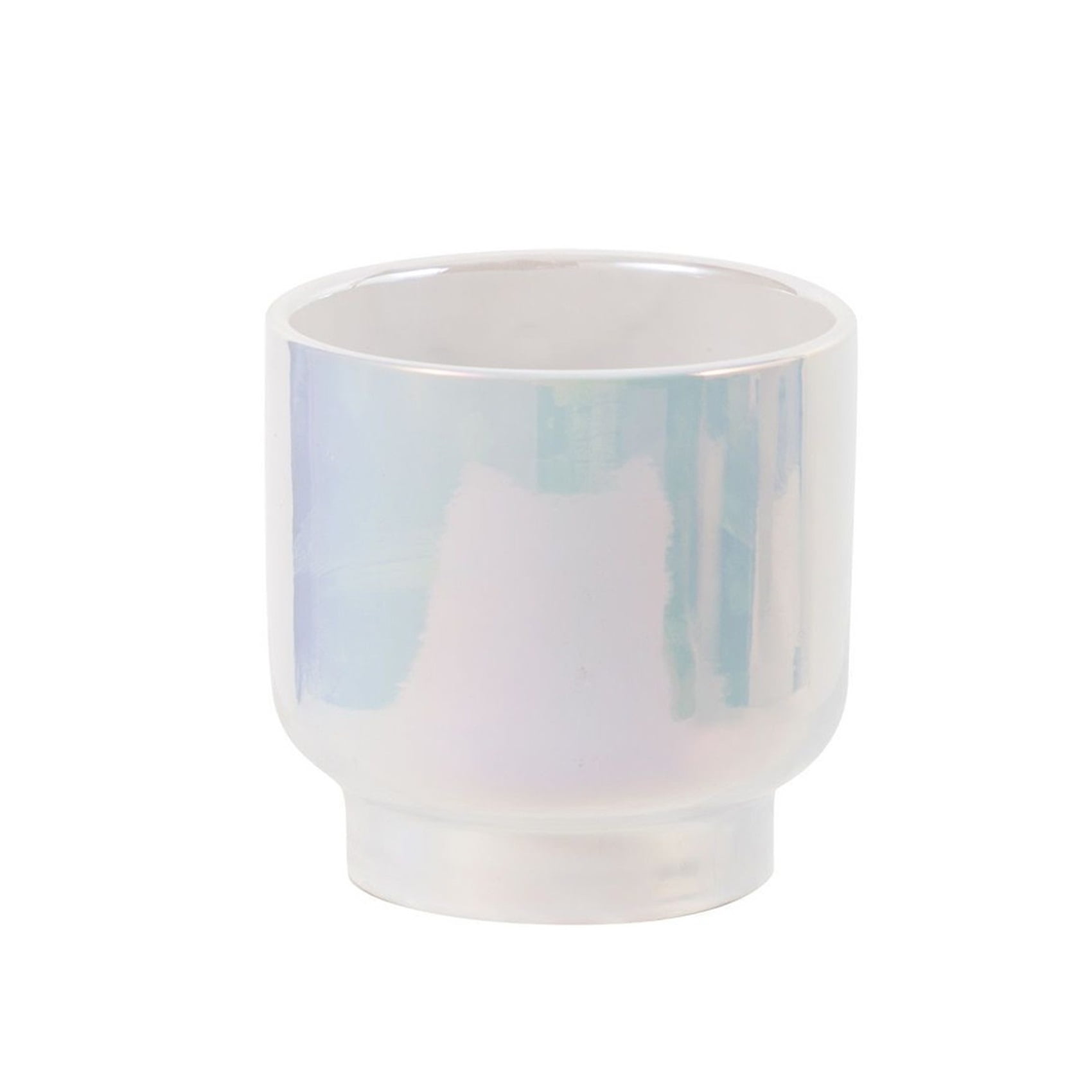 Colorful White Ceramic Flower Pots Planters with Drainage Hole Plug for ...