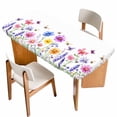 Colorful Wildflower Fitted Rectangle Tablecloth 24" x 36" Bee Butterfly ...