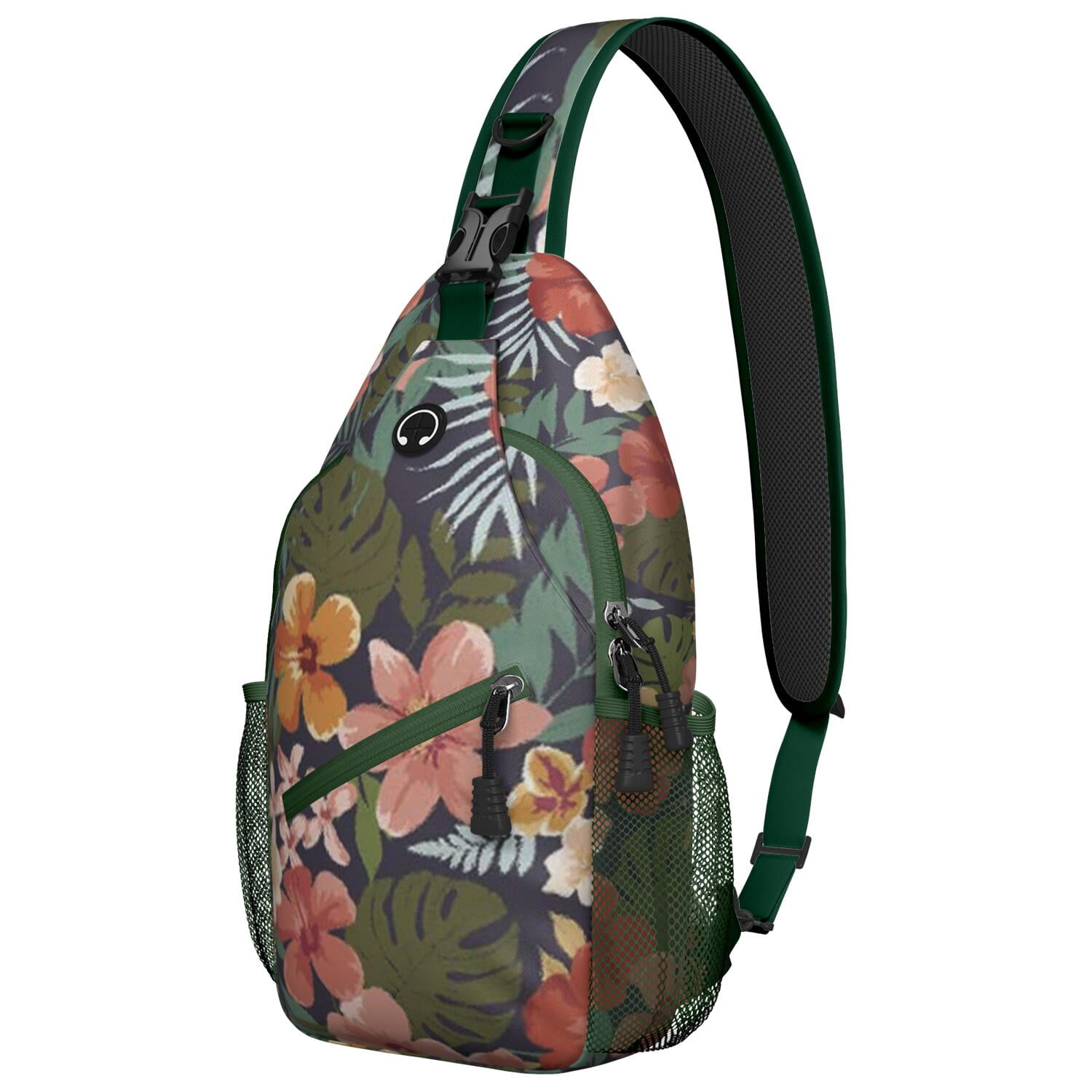 Colorful Wildflower Sling Backpack for Women, Lightweight Crossbody ...