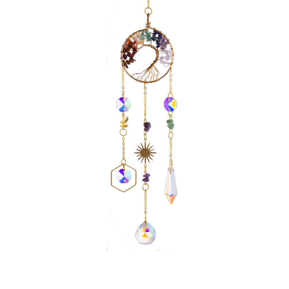Colorful Wind Chime Crystal Hanging Pendant Suitable For Holiday Garden ...