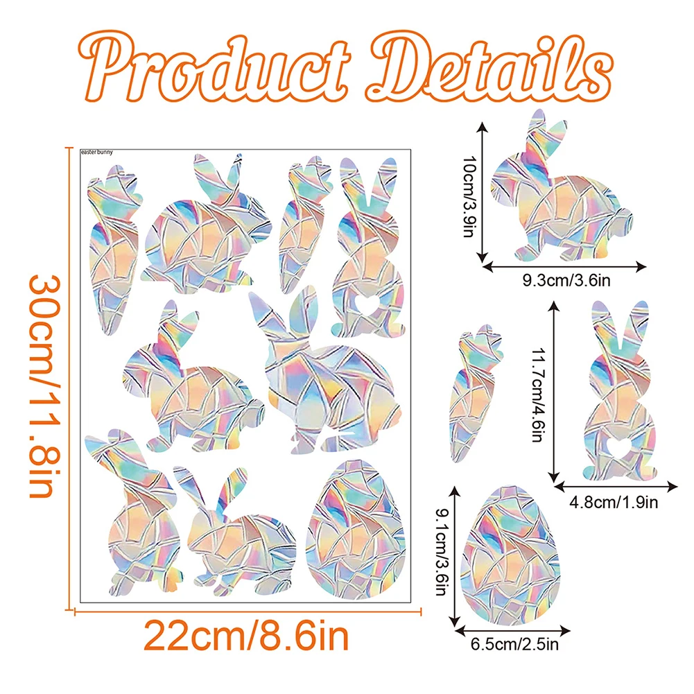 Colorful Window Sticker Suncatcher Rainbow Prism Butterfly Static Glass ...