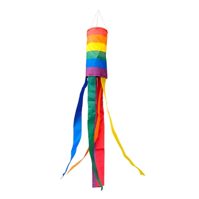Colorful Windsock with Long Tails Windsock Streamer Tassel Durable Flag ...