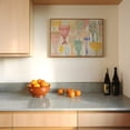 Colorful Wine Glasses Art Maximalist Kitchen Decor, Unframed Poster ...