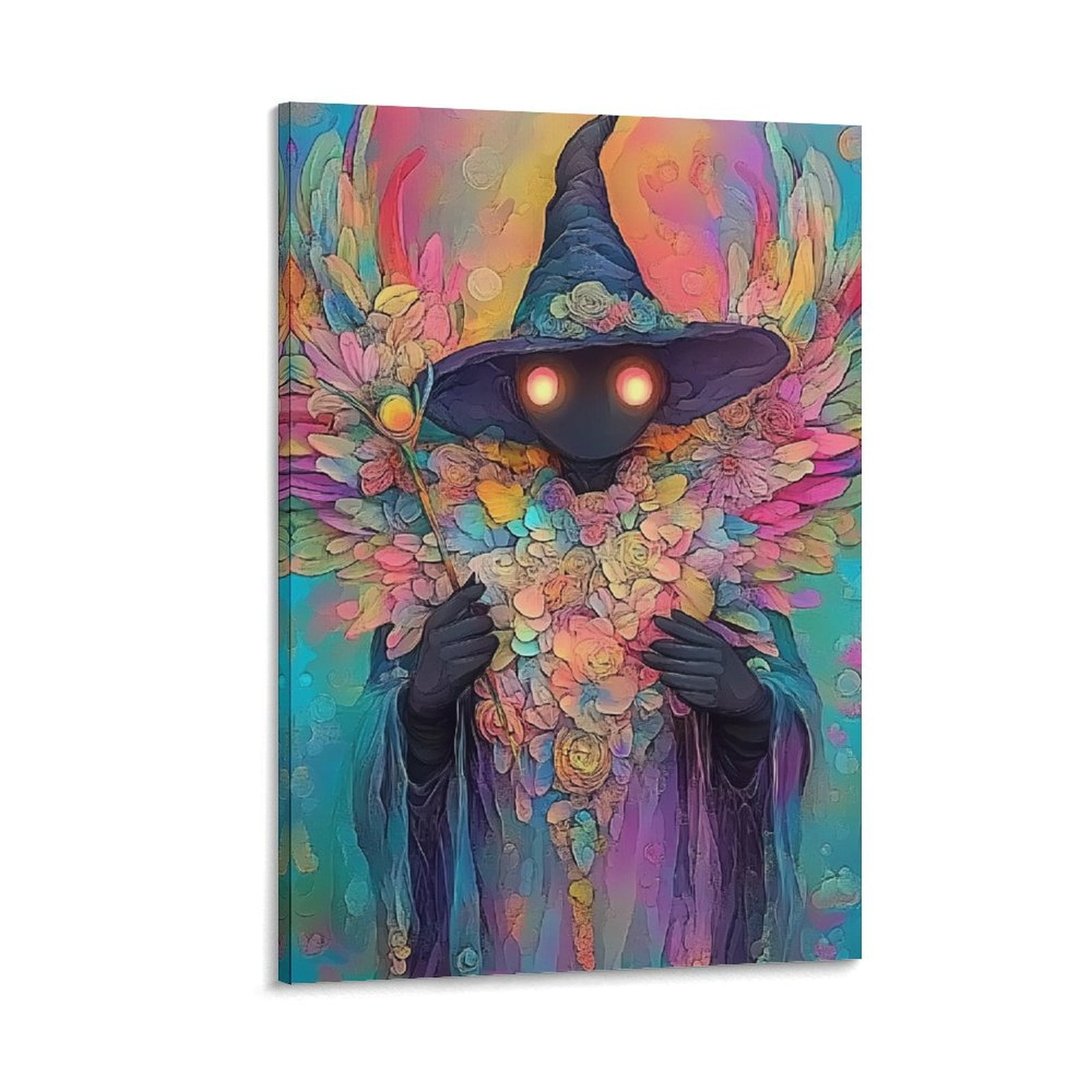 Colorful Wizard Artwork Artworks Canvas Poster Room Aesthetic Wall Art ...