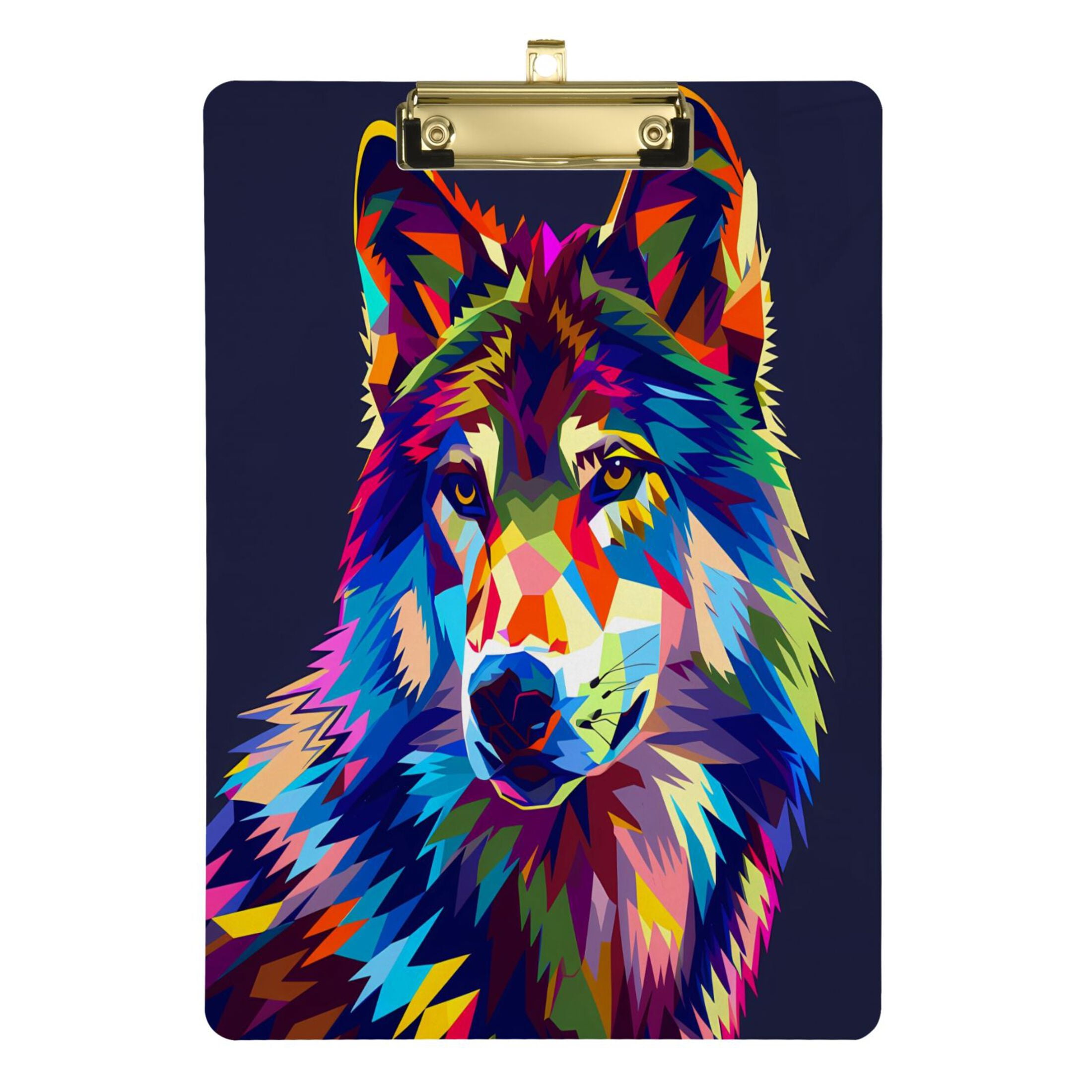 Colorful Wolf Acrylic Clipboards A4 Standard Letter Size Clipboard 12.5 ...