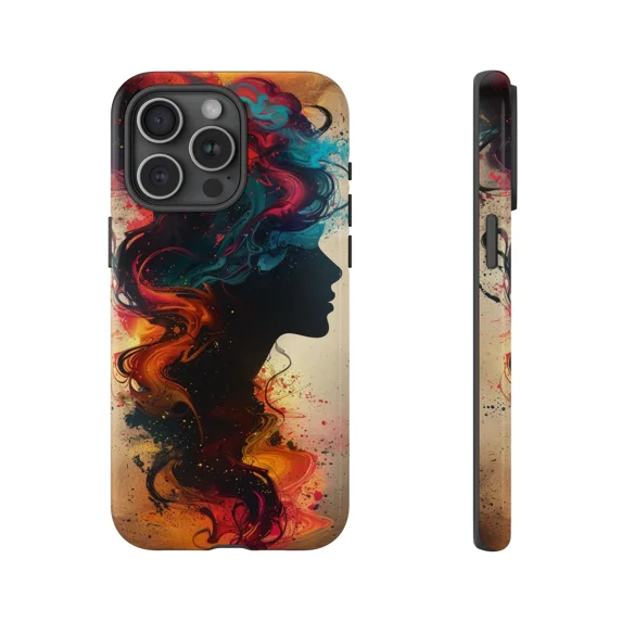 Colorful Woman Abstract Modern Art Creative Graphic Phone Case for 17 ...