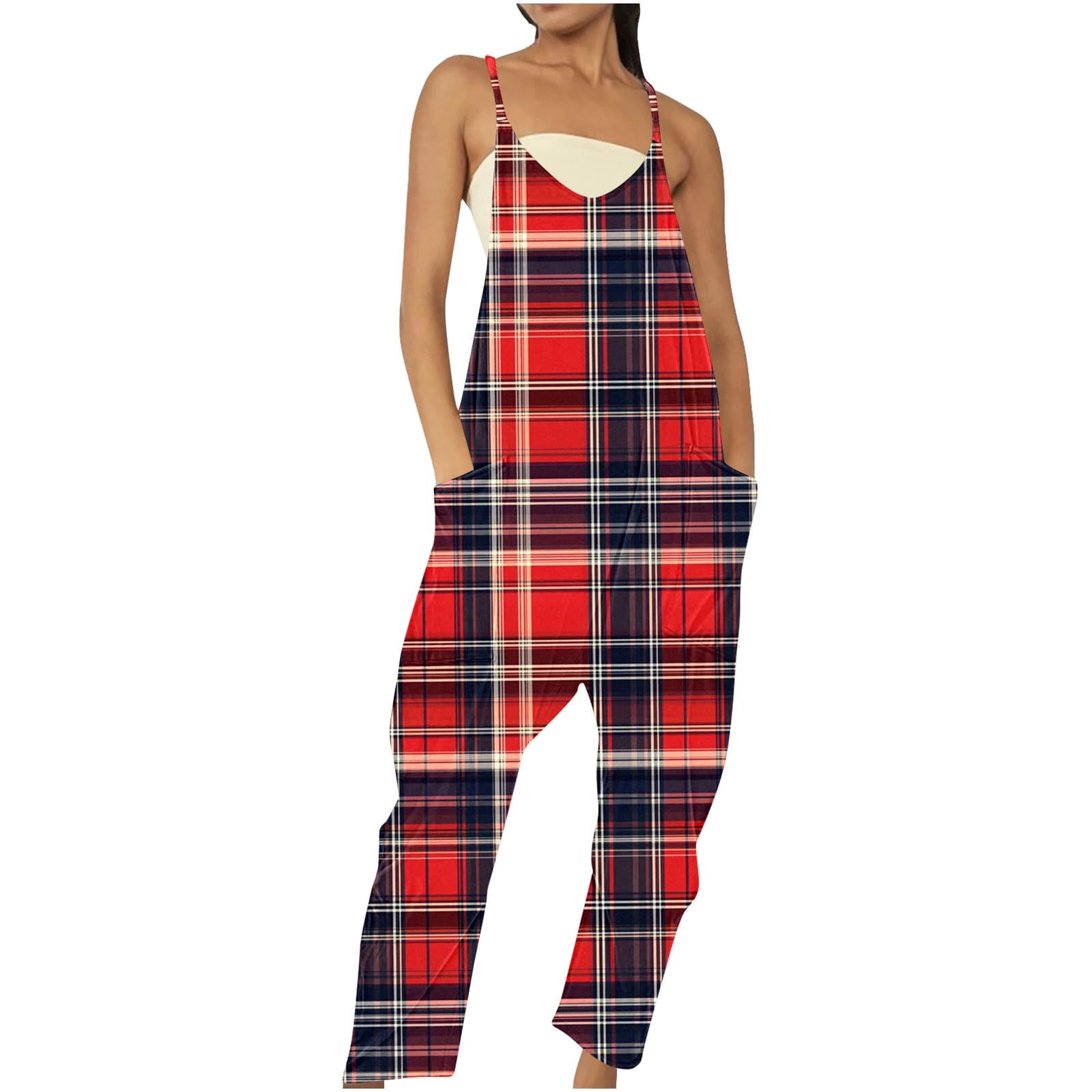 Colorful Women Brunch Coveralls Bib Pants Trousers Pants Unitard for ...