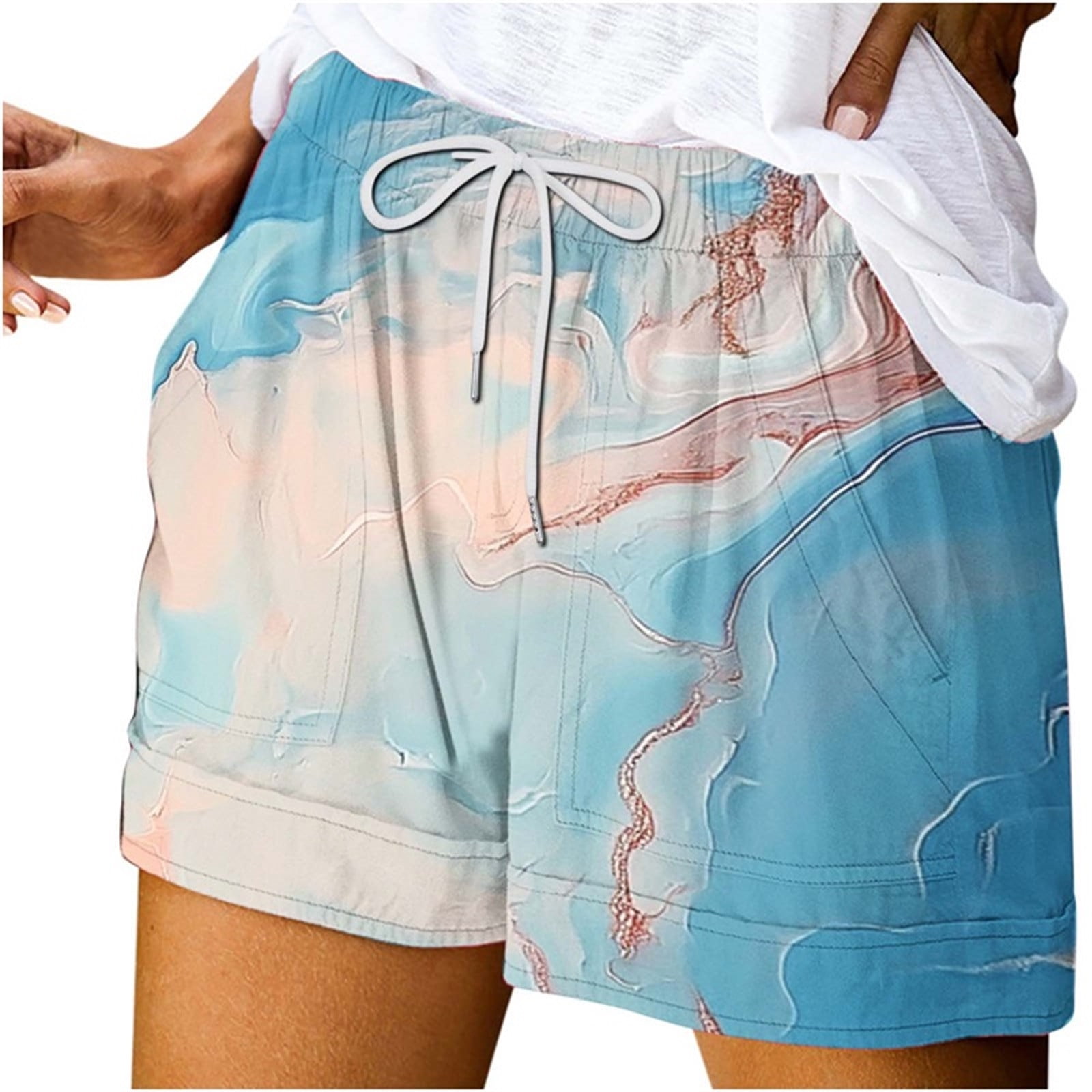 Colorful Women Brunch Shorts Shorts for Teen Girls Lace Spandex Graphic ...