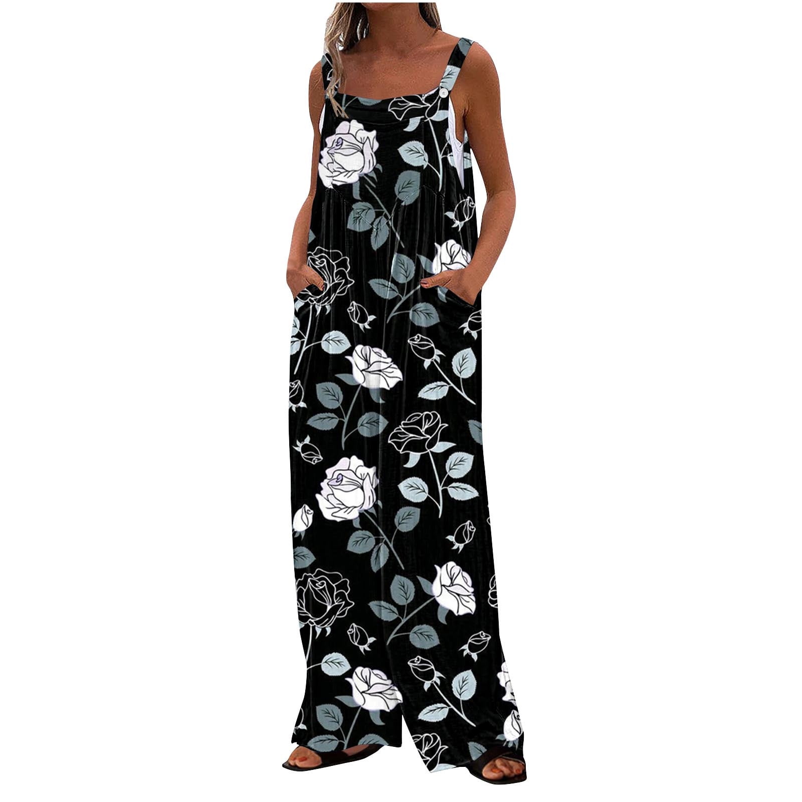 Colorful Women Flare Bell Bottom Trousers Pants Flower Loose Fit ...