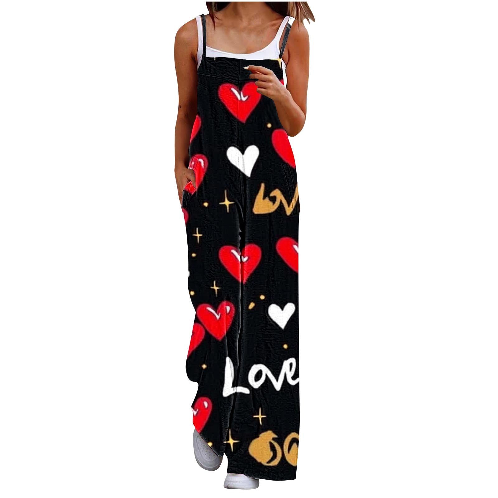 Colorful Womens Coveralls Loose Fit Overalls Trousers Pants One Piece ...