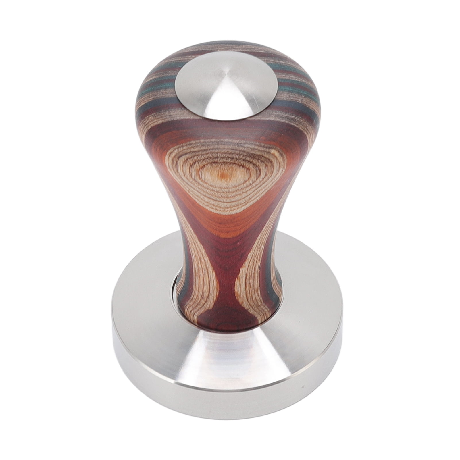 Colorful Wood Coffee Flat Tamper Stainless Steel Base Powder Hammer for ...