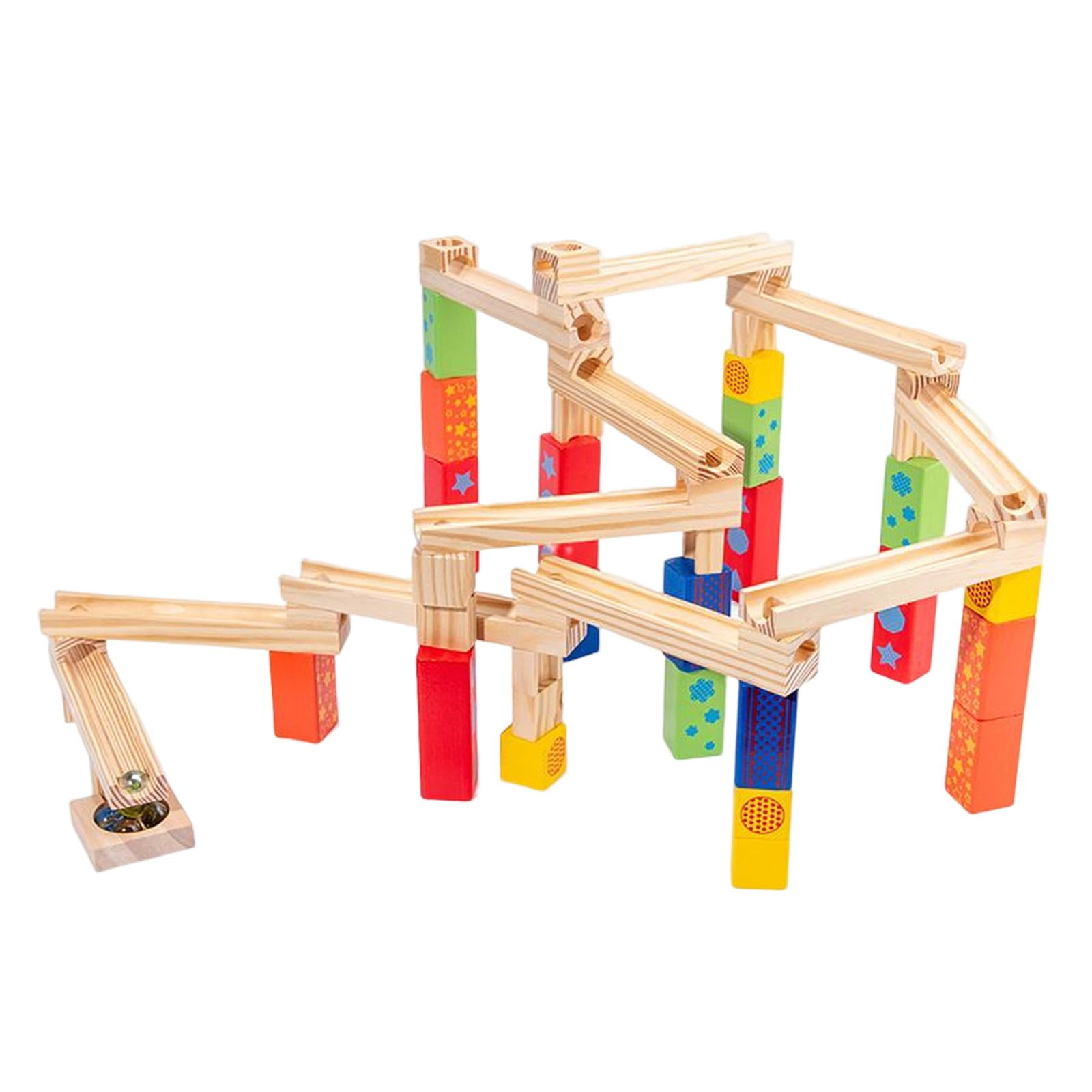 Colorful Wooden Ball Track Child Interaction Kids Children - Walmart.com