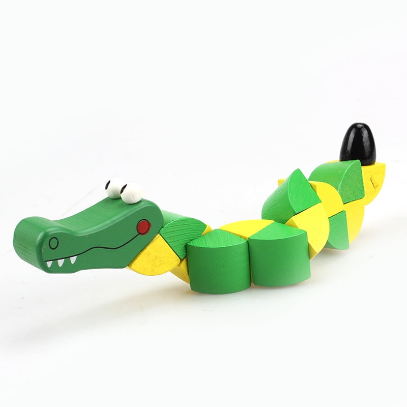 Colorful Wooden Worm Puzzles Kids Learning Educational Didactic Baby ...