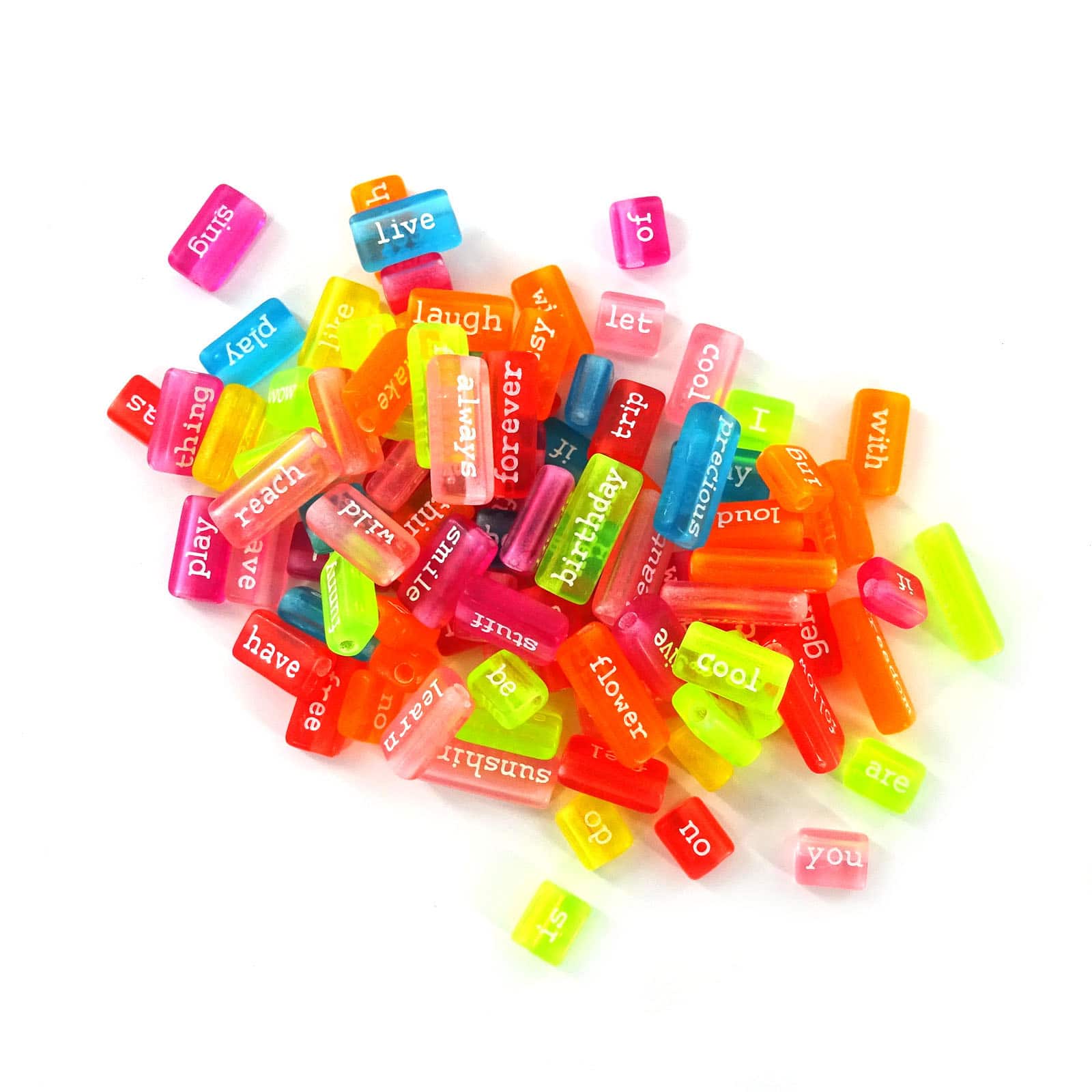 Colorful Word Beads by Creatology™ - Walmart.com