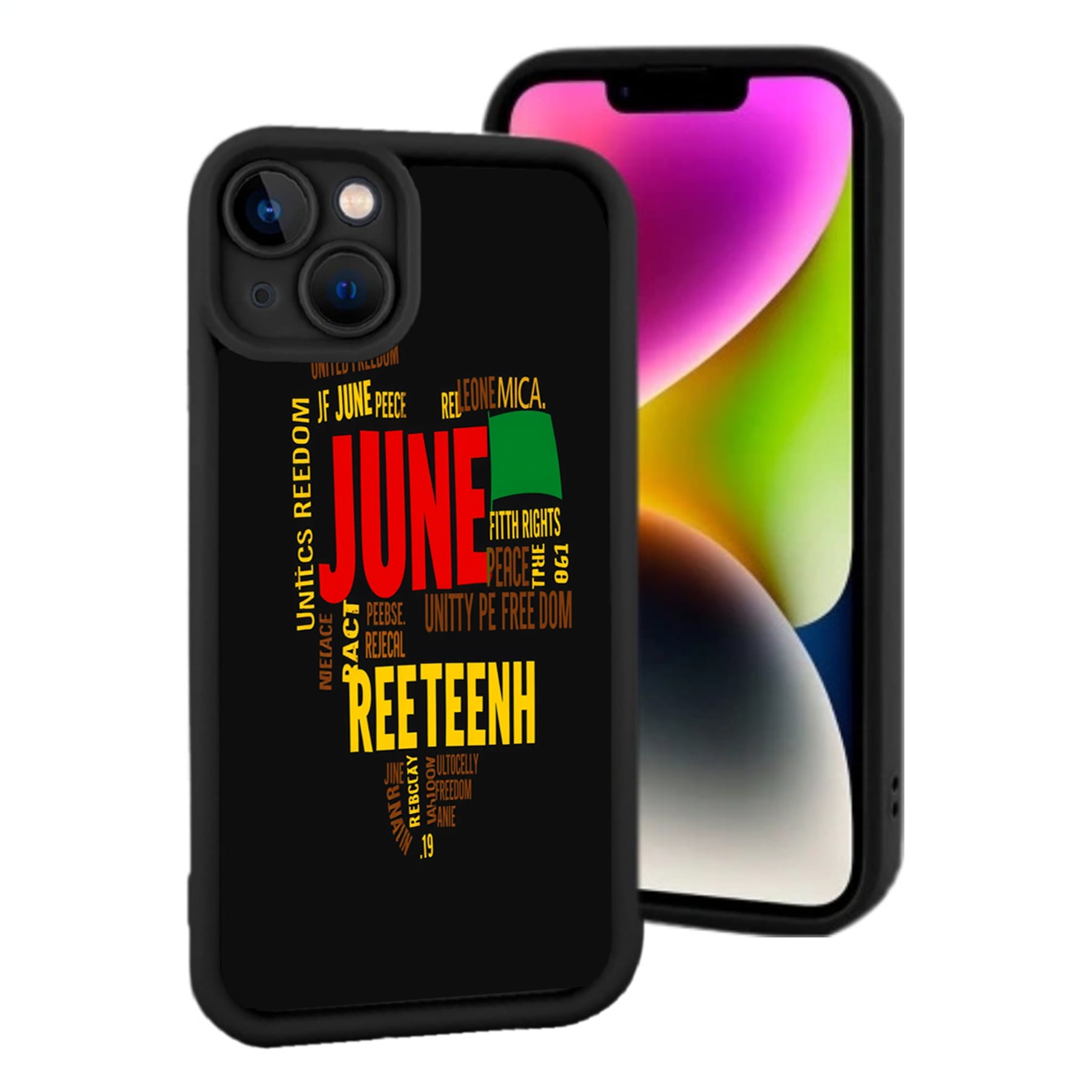 Colorful Word Cloud Design iPhone 15 Case - Lightweight Yellowing ...