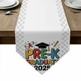 Colorful Words Graduation Table Runner Linen Burlap Table Runner 36 ...