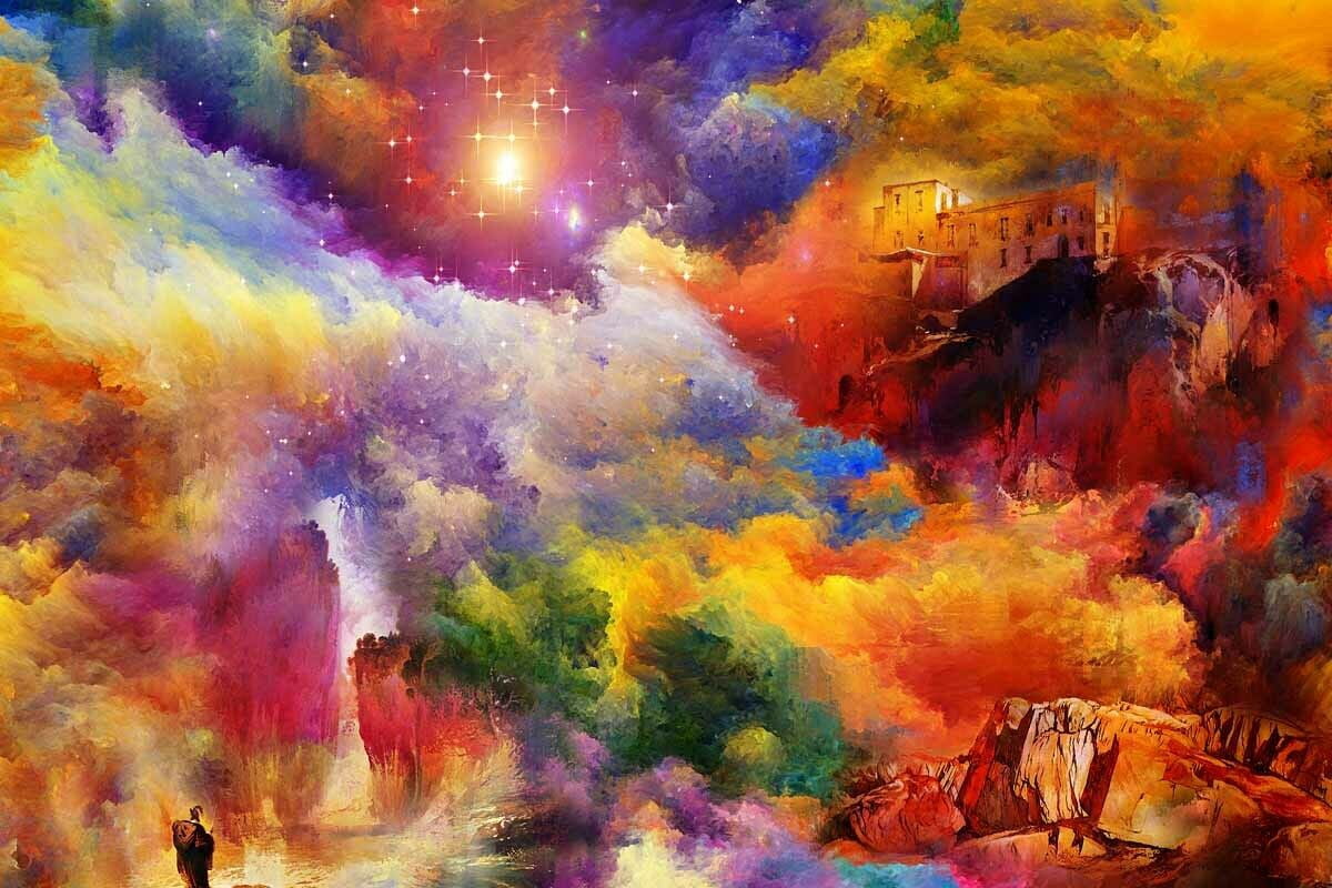 Colorful World Sanctuary - Canvas OR Print Wall Art - Walmart.com