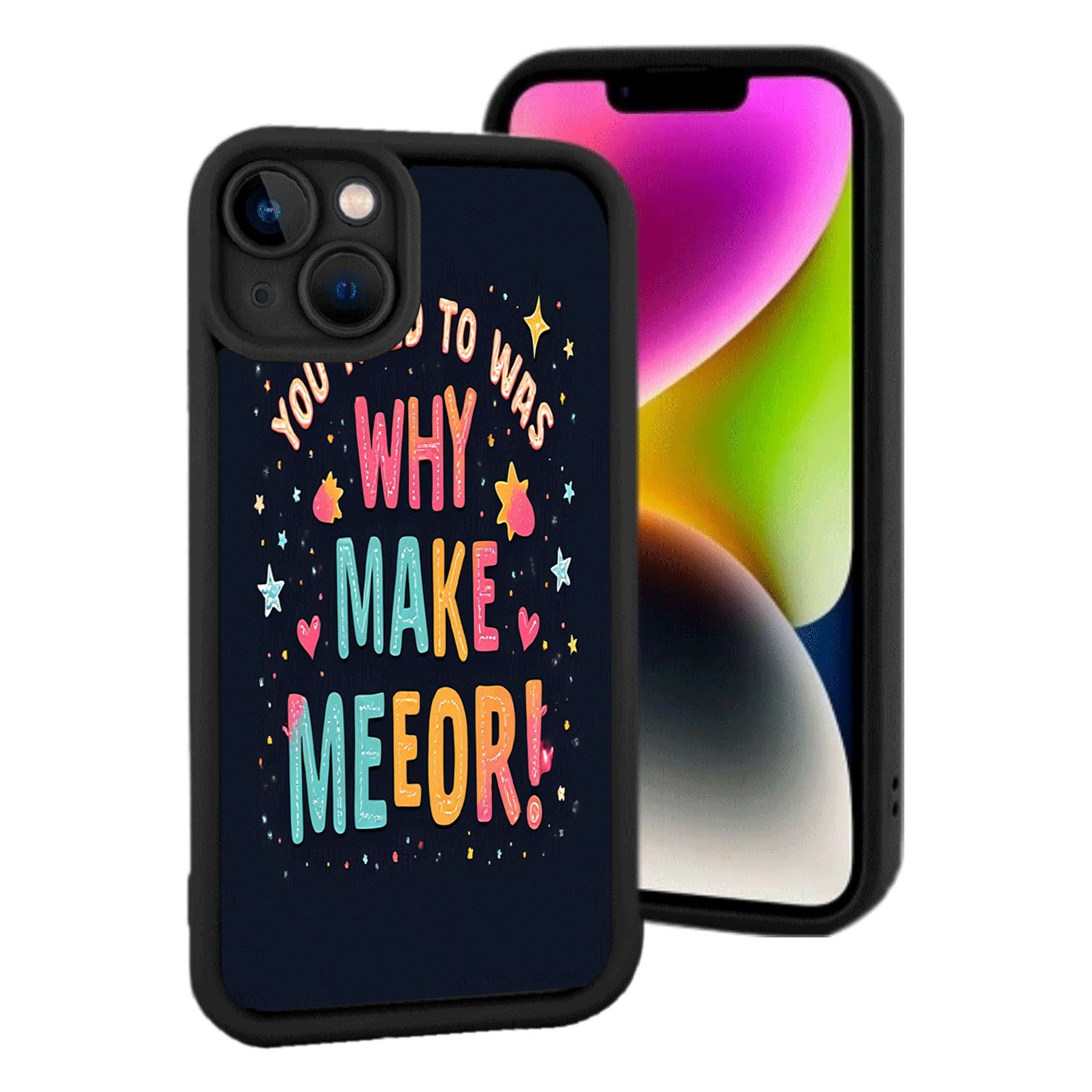 Colorful ' YOU ' D ROT TO WOS WHY MAKE MEOR ' Design Lightweight ...