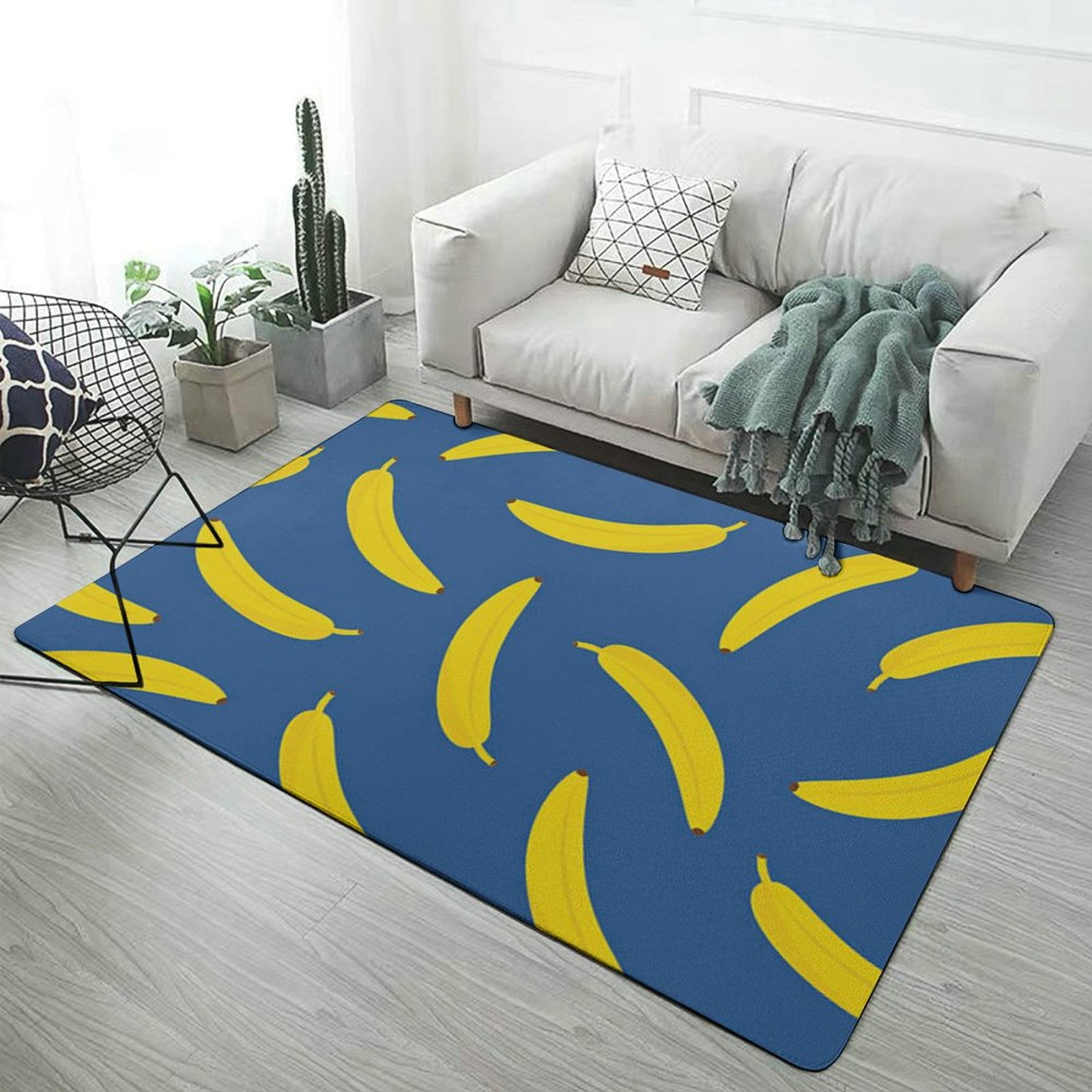 Colorful Yellow Banana Area Rugs Carpet Suitable for Living Room ...