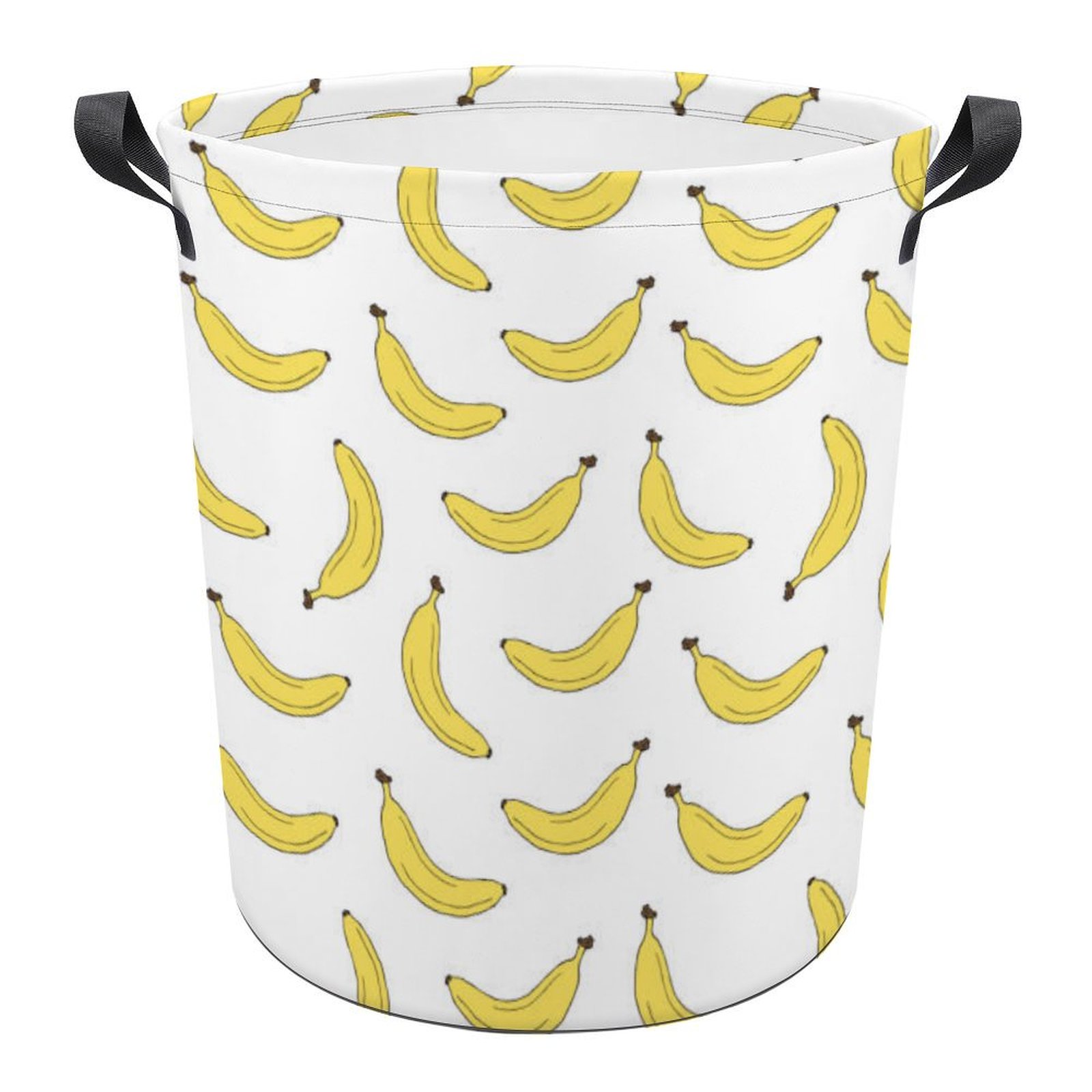 Colorful Yellow Banana Print Foldable Laundry Basket for Clothes ...