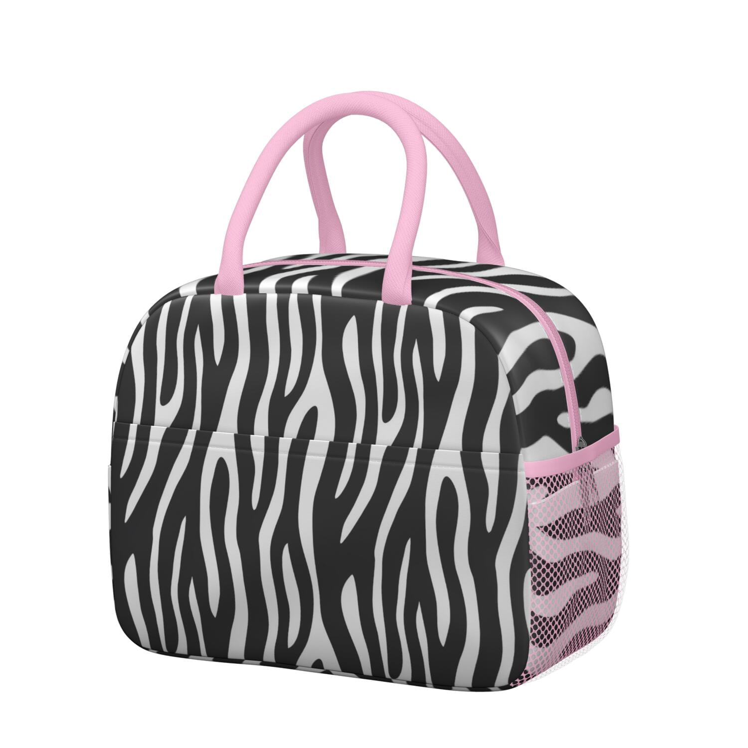 Colorful Zebra Stripes Insulated Lunch Tote – Reusable Thermal Cooler ...