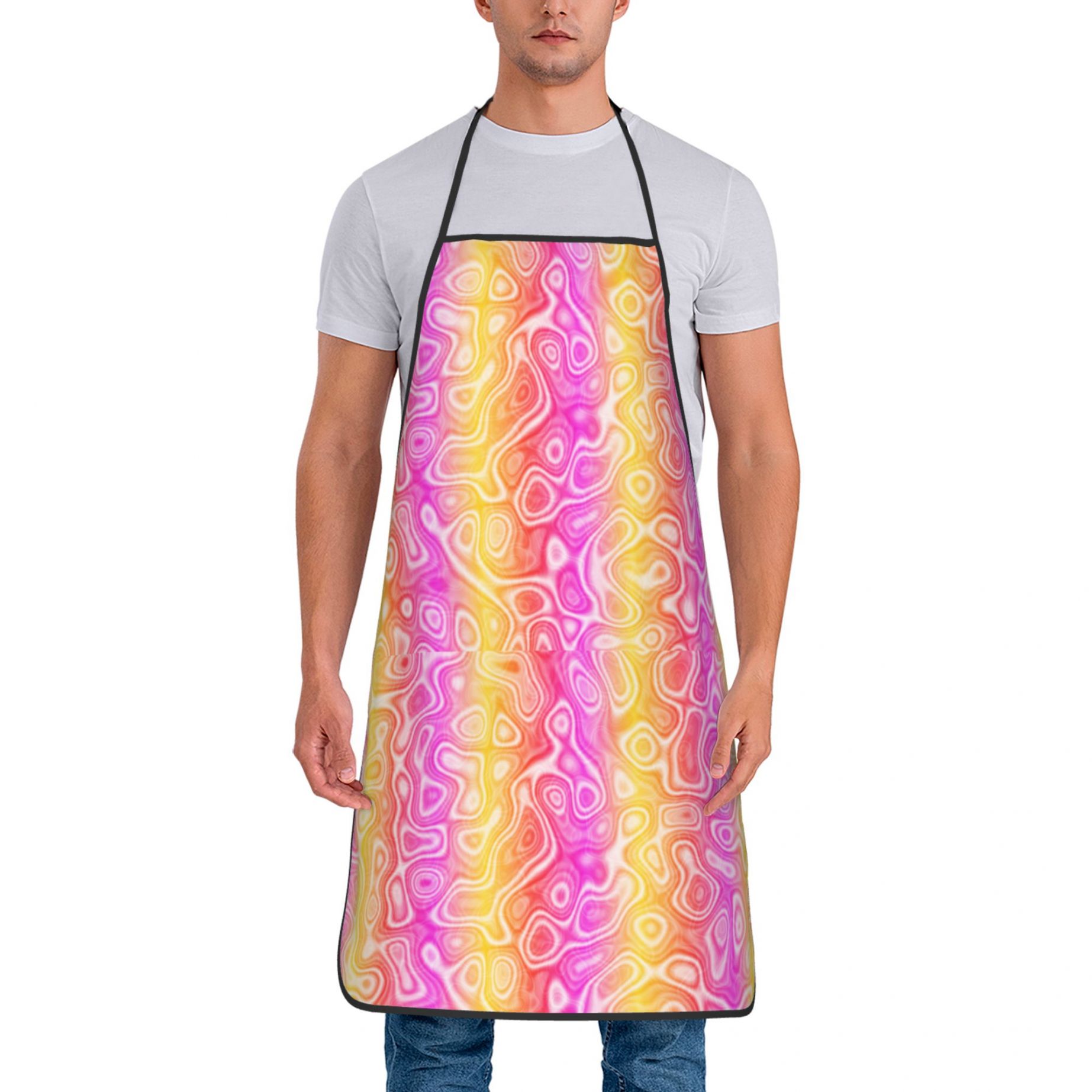 Colorful abstract background (3) Aprons for Women Men Waterproof Apron ...