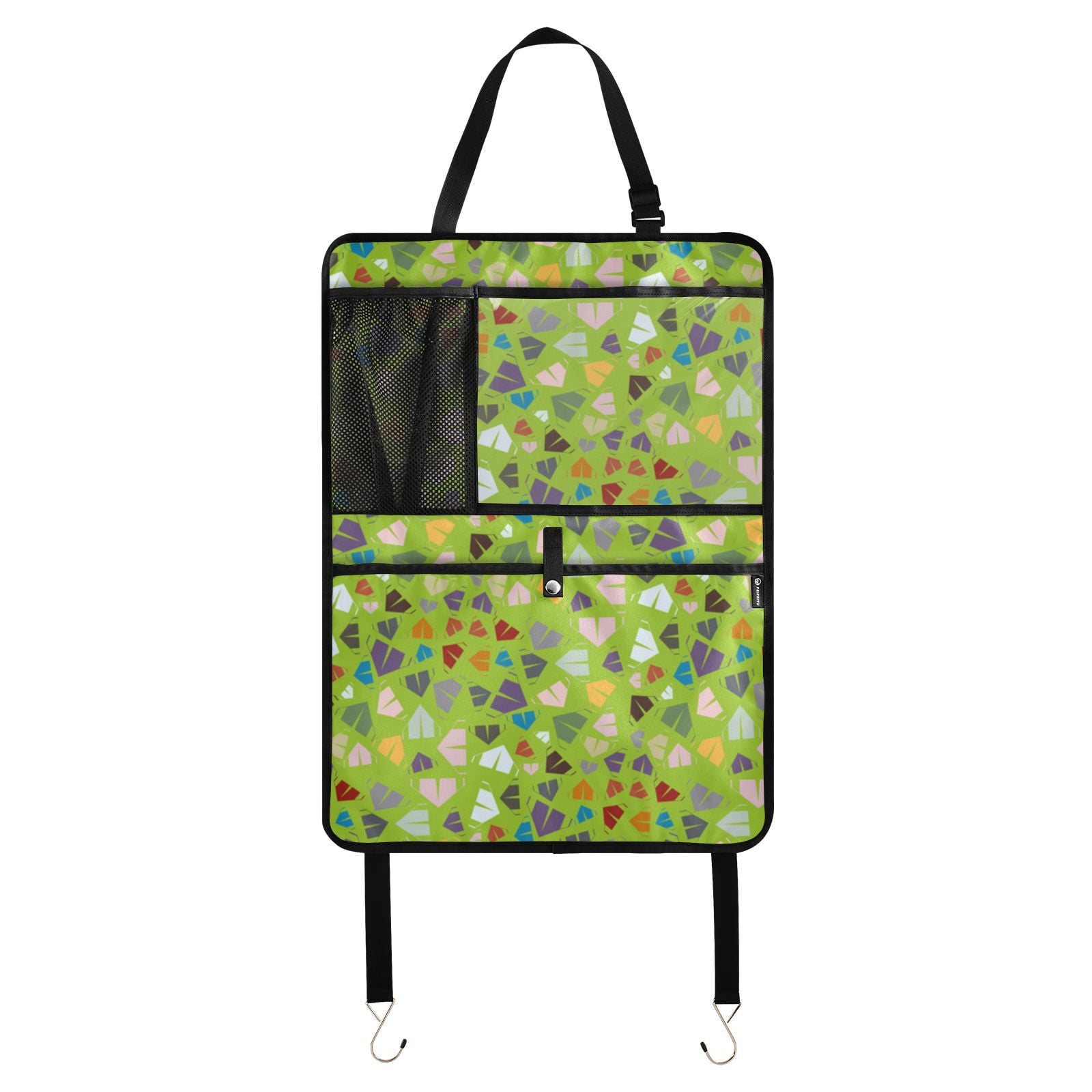 Colorful abstract geometric pattern Car Seat Back Kick Protectors,86 ...