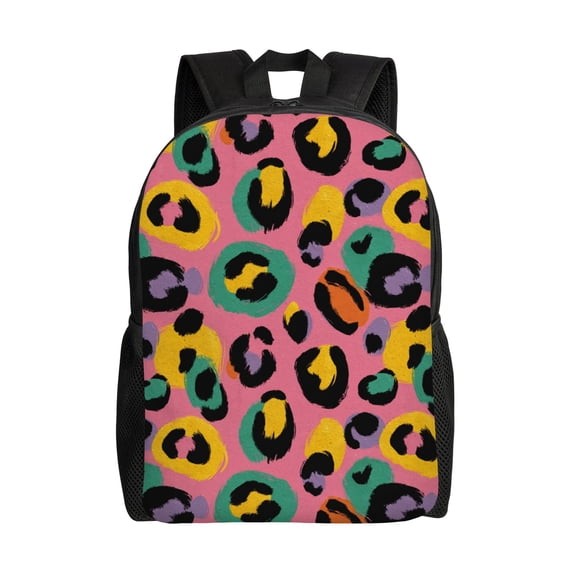 Colorful abstract patternBackpack with 15 Inch Laptop Compartment ...