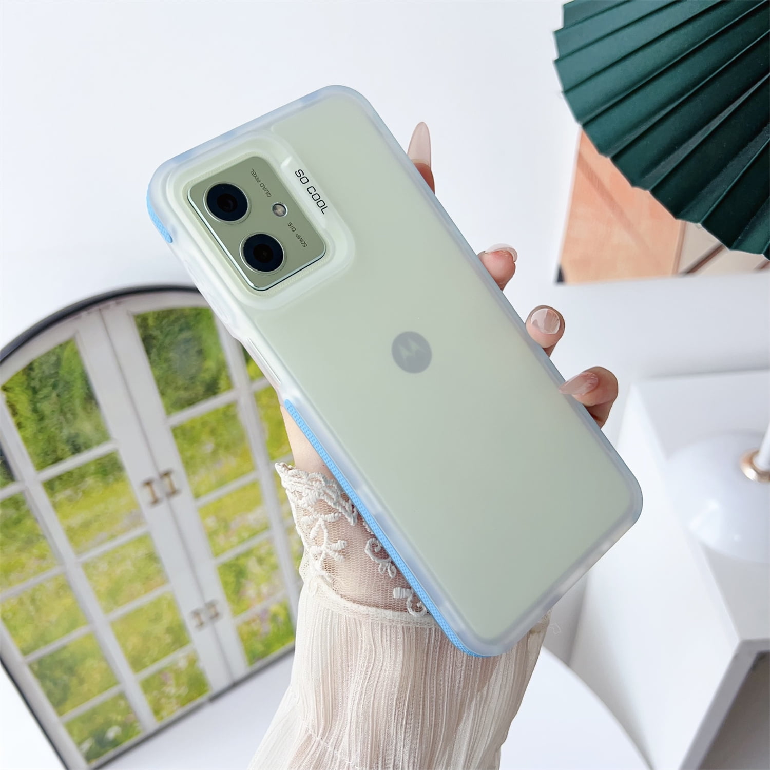 Colorful border Transparent Phone Case for Moto Edge 40 NEO 50 Pro ...