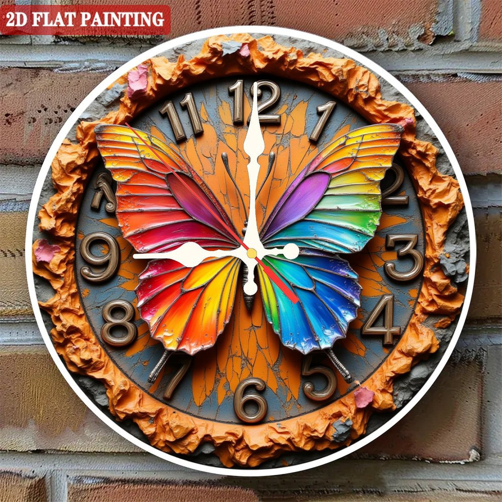 Colorful butterfly wings, a vibrant flutter, artistic allure. 12 - inch ...
