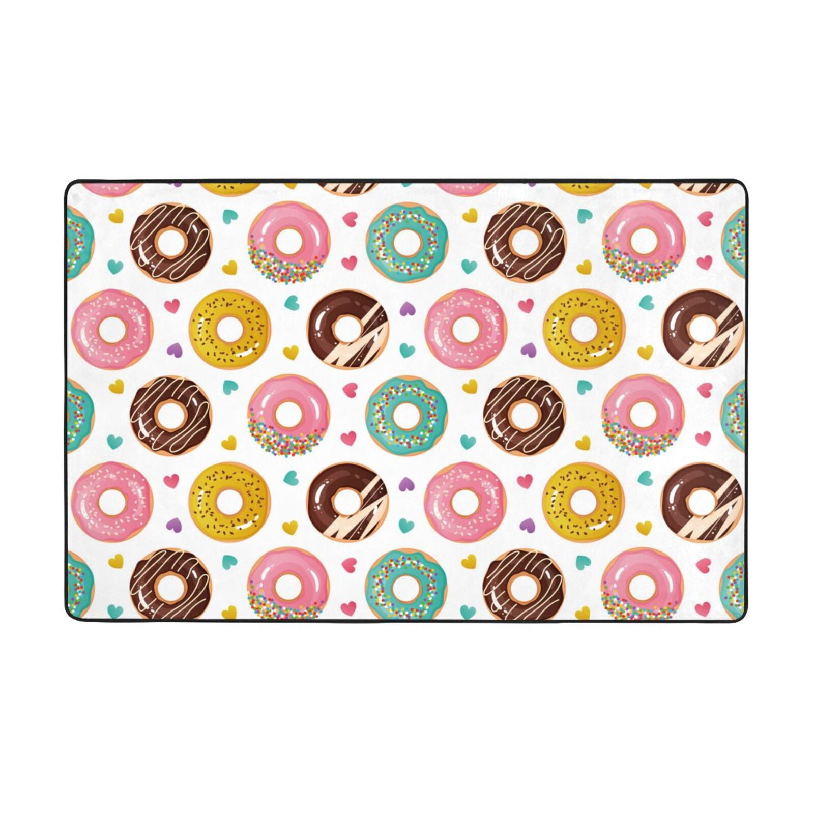 Colorful donuts D Indoor Door Mat, Bedroom Rug & Carpets Entryway Rug ...