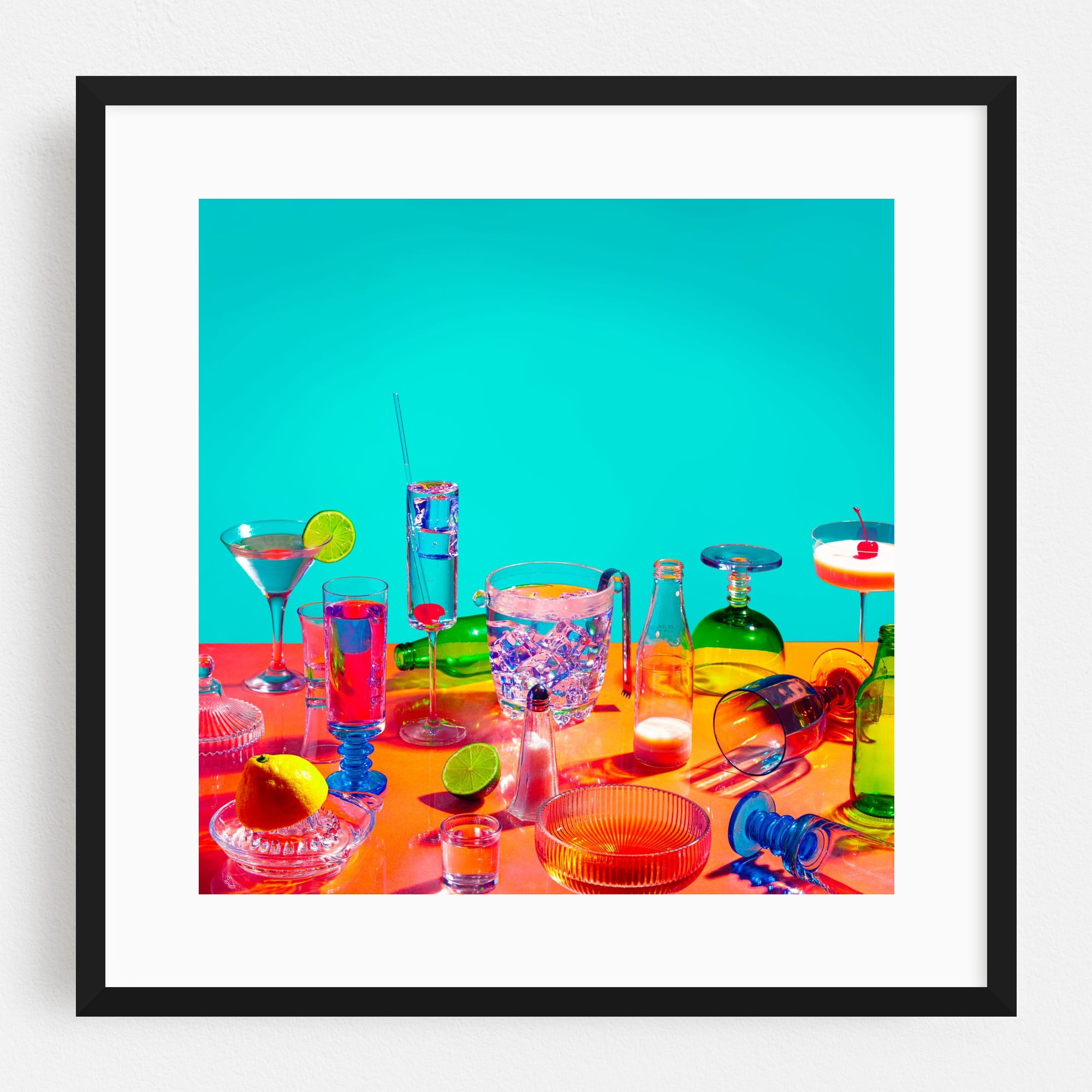Colorful drinks - Photography Pop Art Retro Modern Art Psychedelic ...